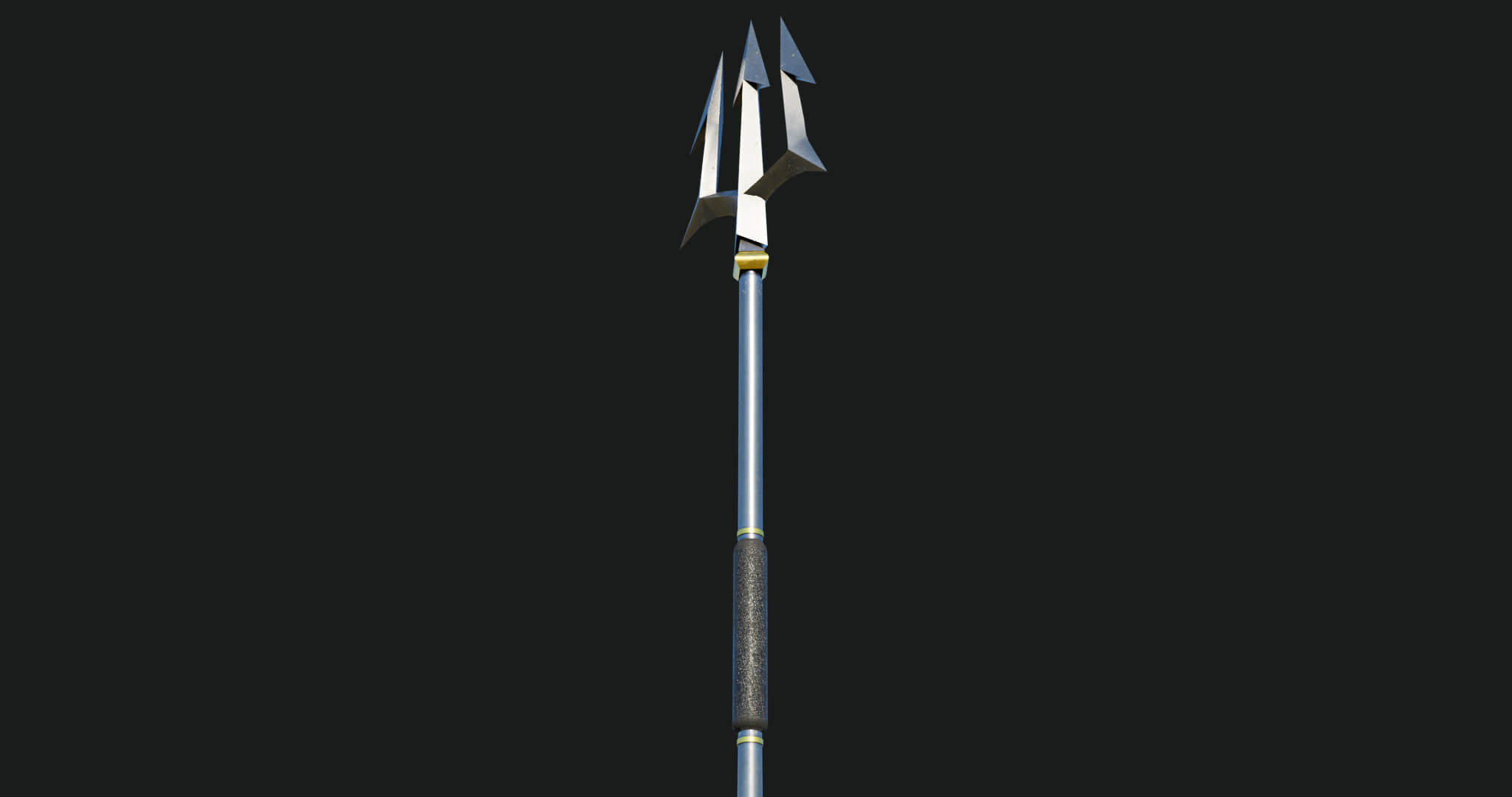 Medieval Trident 01 Sliver - 3D Model by Eight Vertex
