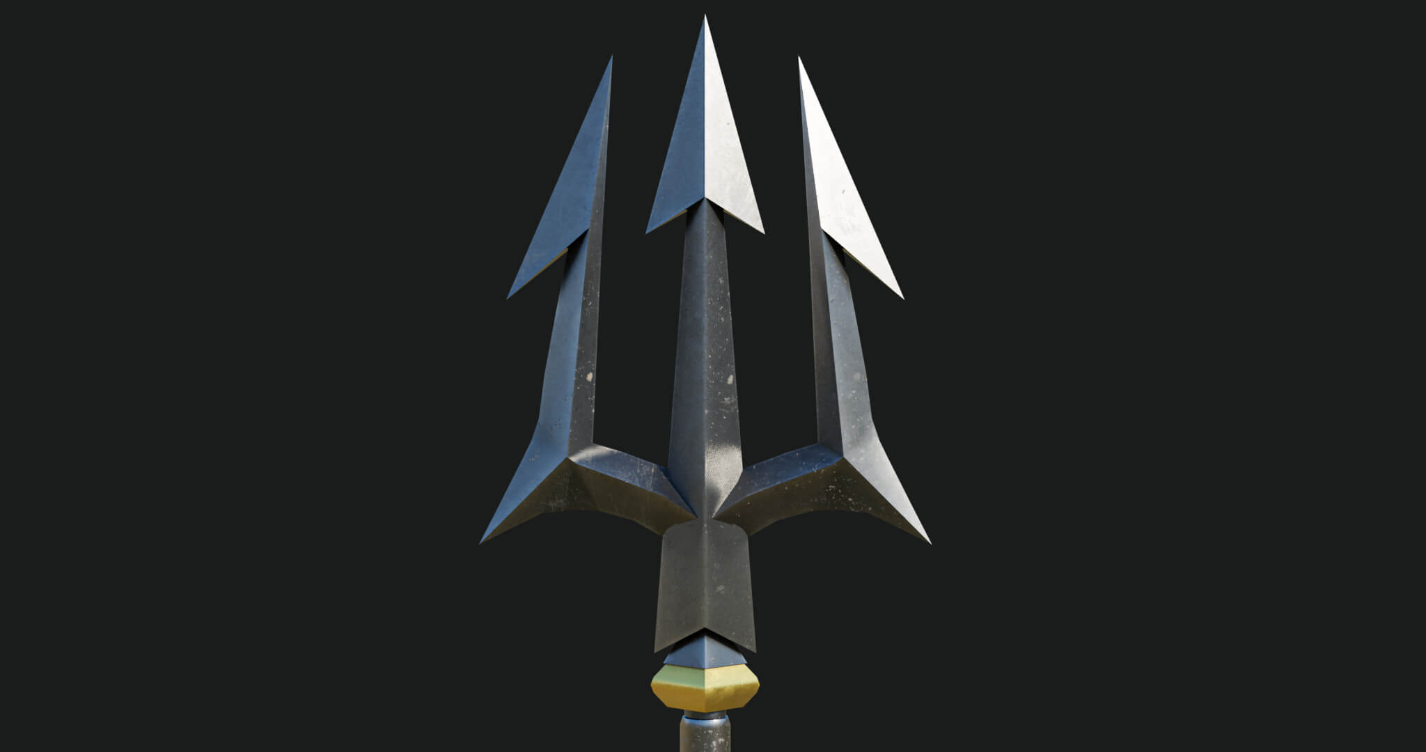 Medieval Trident 01 Sliver - 3D Model by Eight Vertex