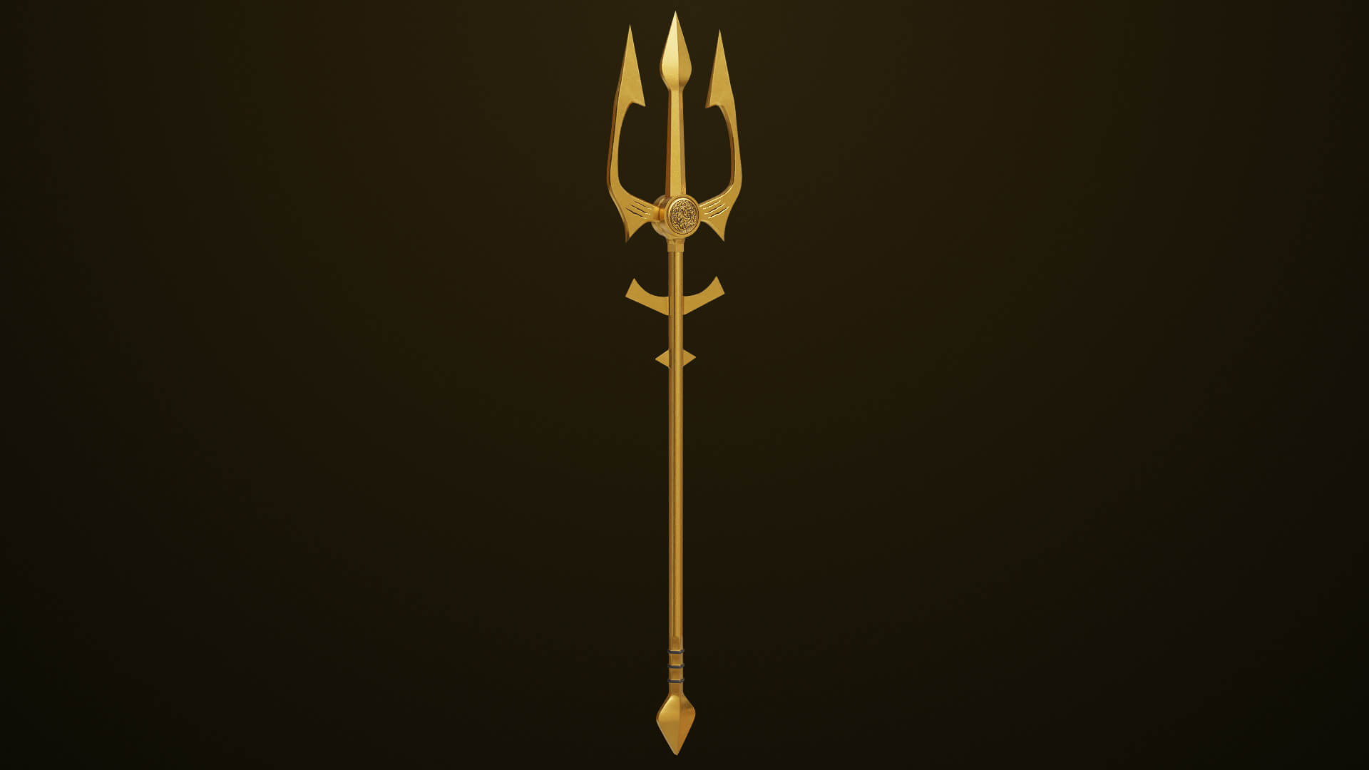 Medieval Trident 02 All PBR Unity UE Textures - 3D Model by Eight Vertex