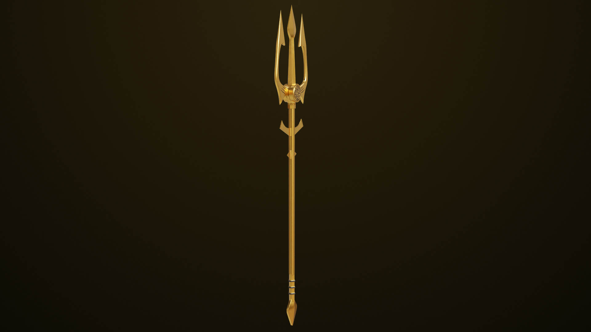 Medieval Trident 02 All PBR Unity UE Textures - 3D Model by Eight Vertex