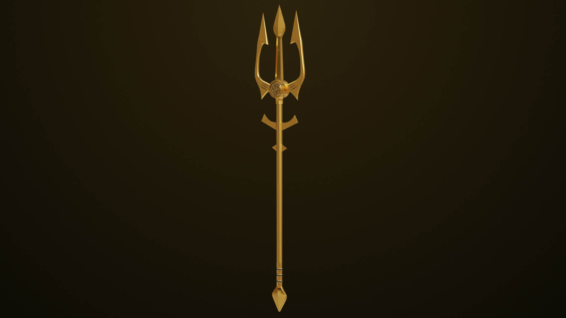 Medieval Trident 02 All PBR Unity UE Textures - 3D Model by Eight Vertex