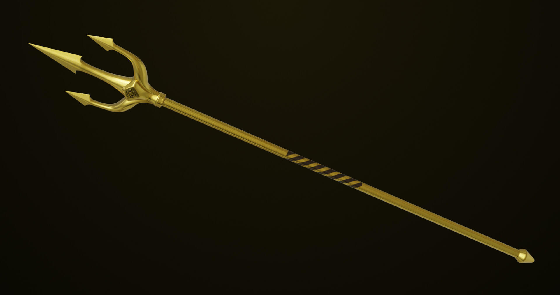 Gold Trident Weapon