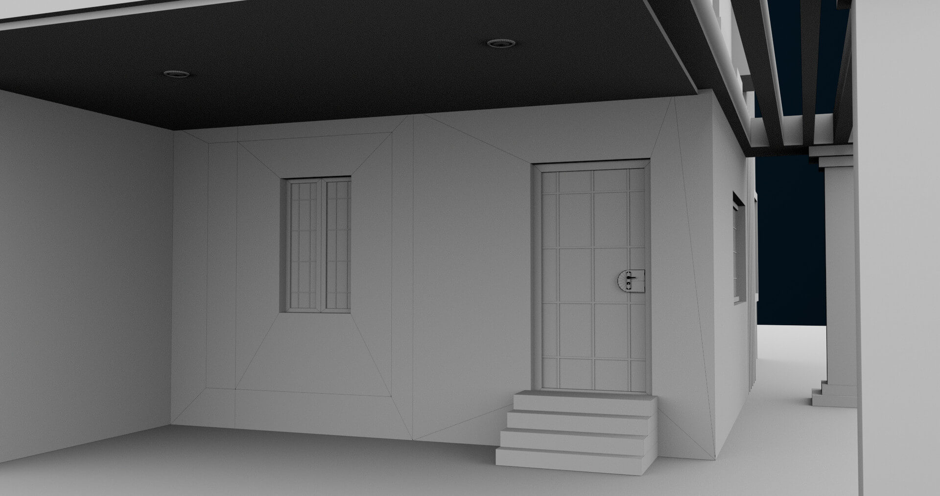 Modern House 01 All PBR Unity UE Textures - 3D Model by Eight Vertex