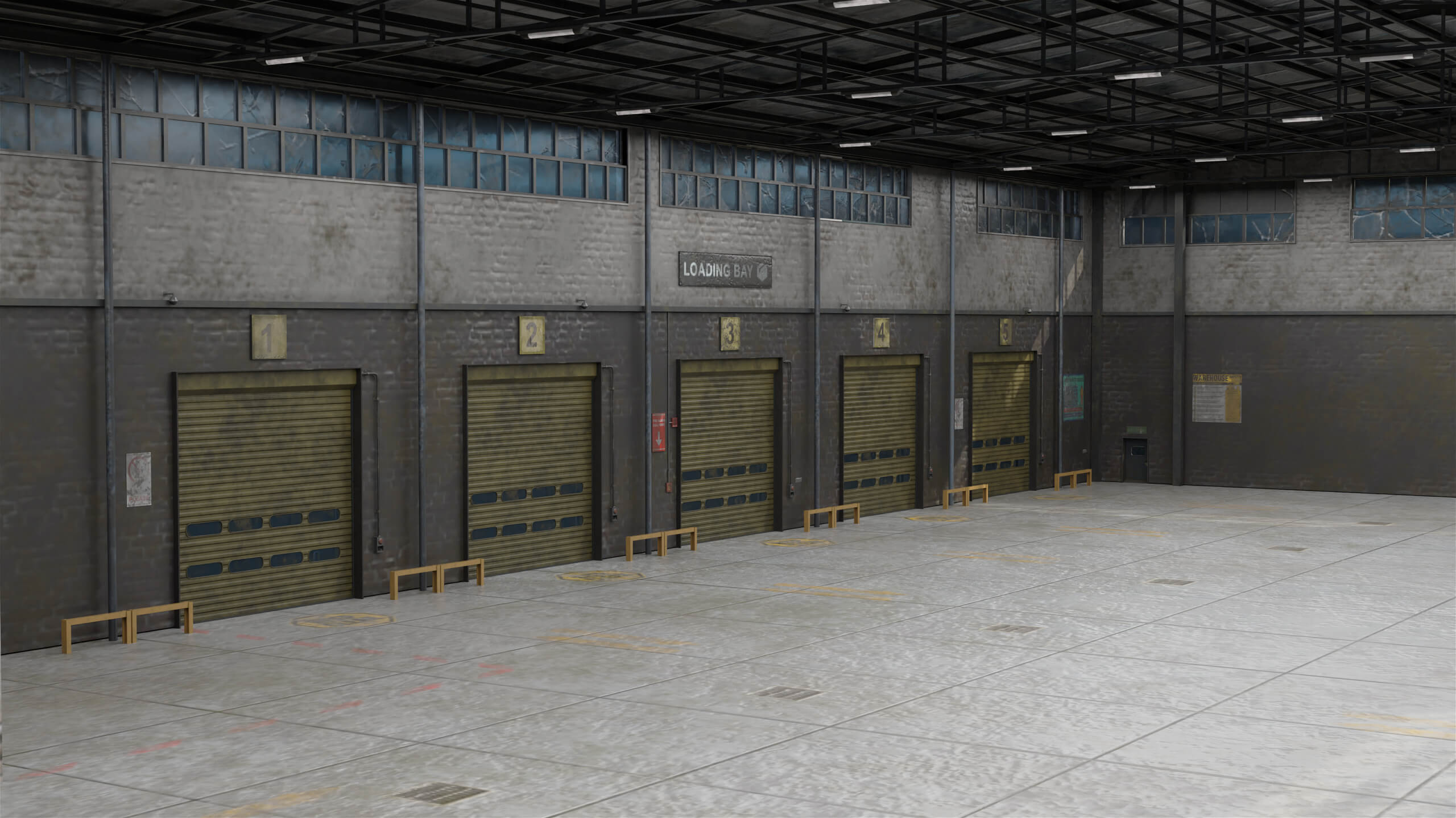 Old Abandoned Warehouse Interior and Exterior PBR - 3D Model by Eight ...