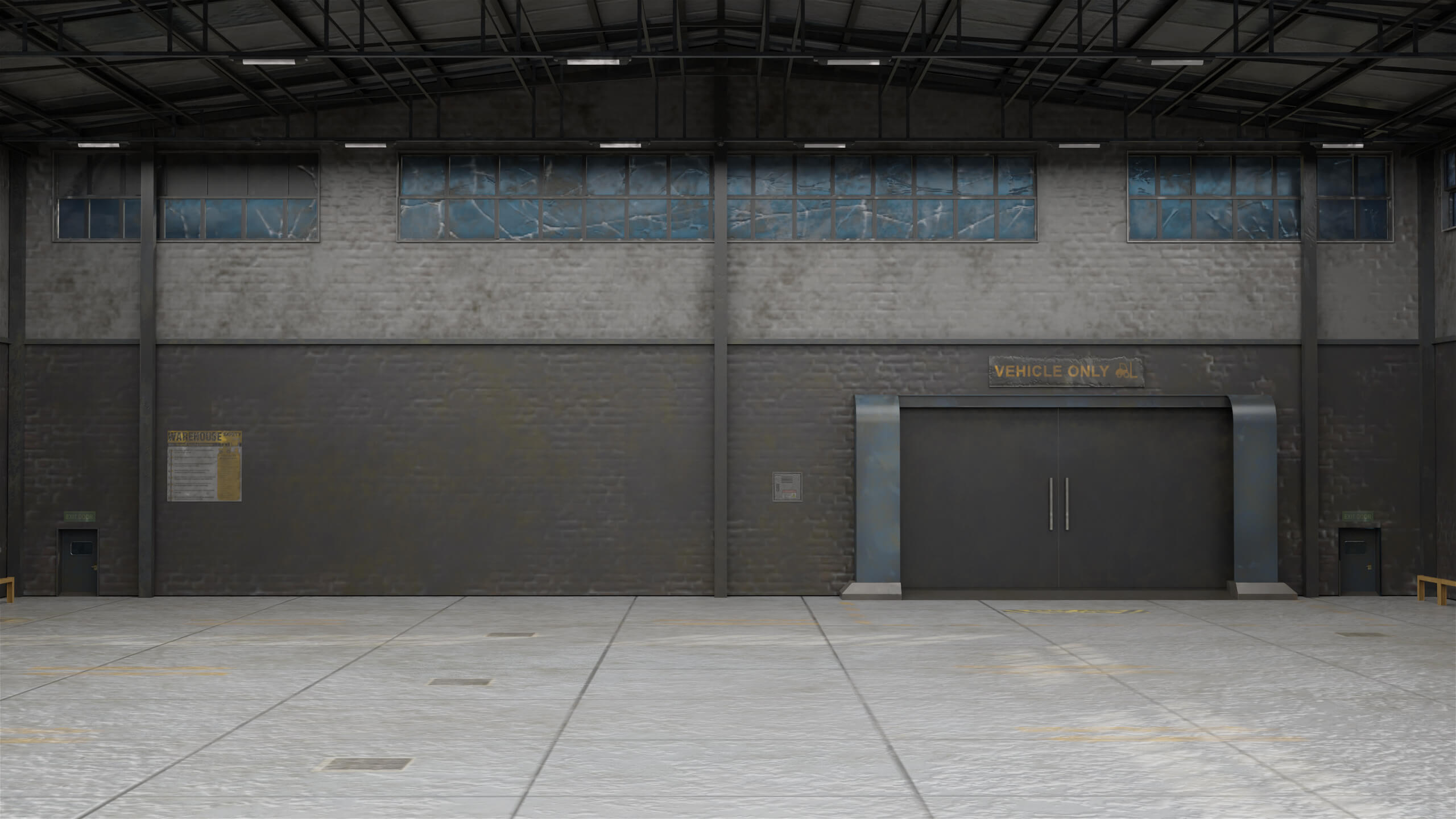 Old Abandoned Warehouse Interior and Exterior PBR - 3D Model by Eight ...