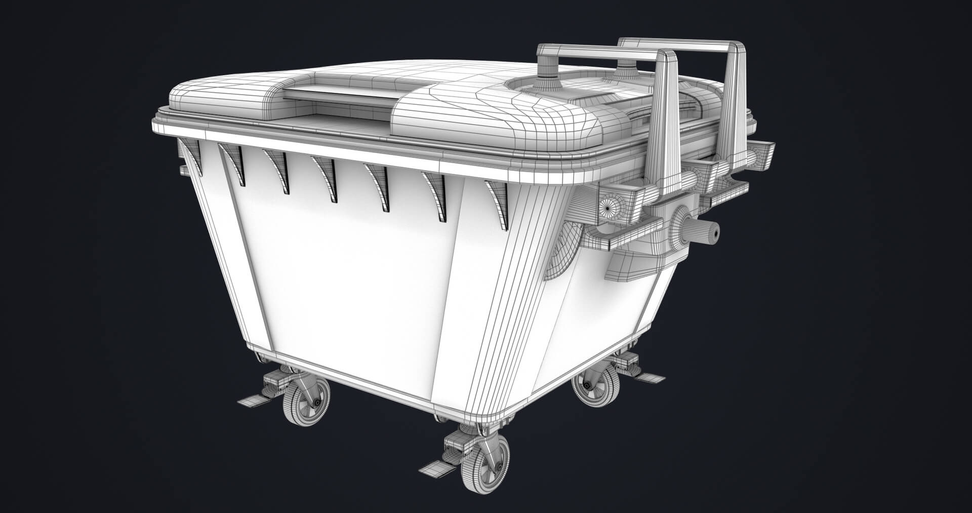 Old Dirty Dustbin All PBR Unity UE Textures Included - 3D Model by ...