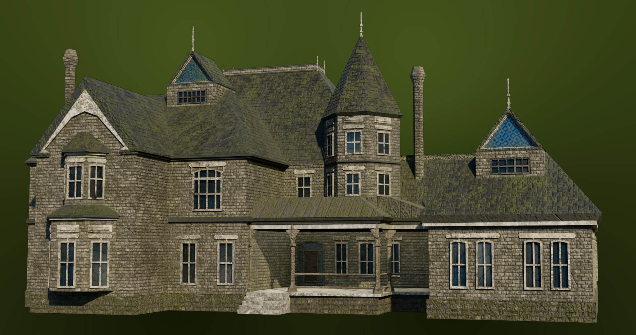 Old Dusty House 07 All PBR Unity UE Textures Included - 3D Model by ...