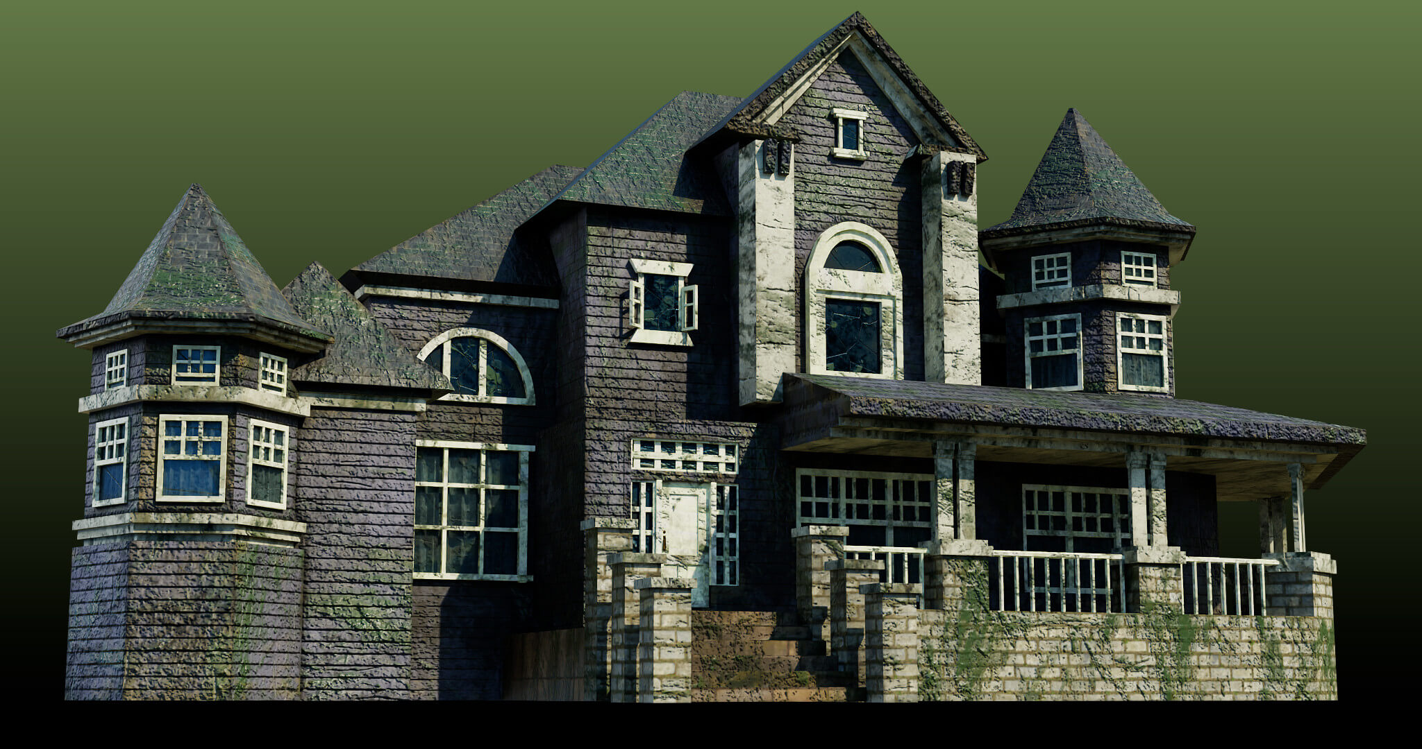 Old Dusty House 08 All PBR Unity UE Textures Included - 3D Model by ...