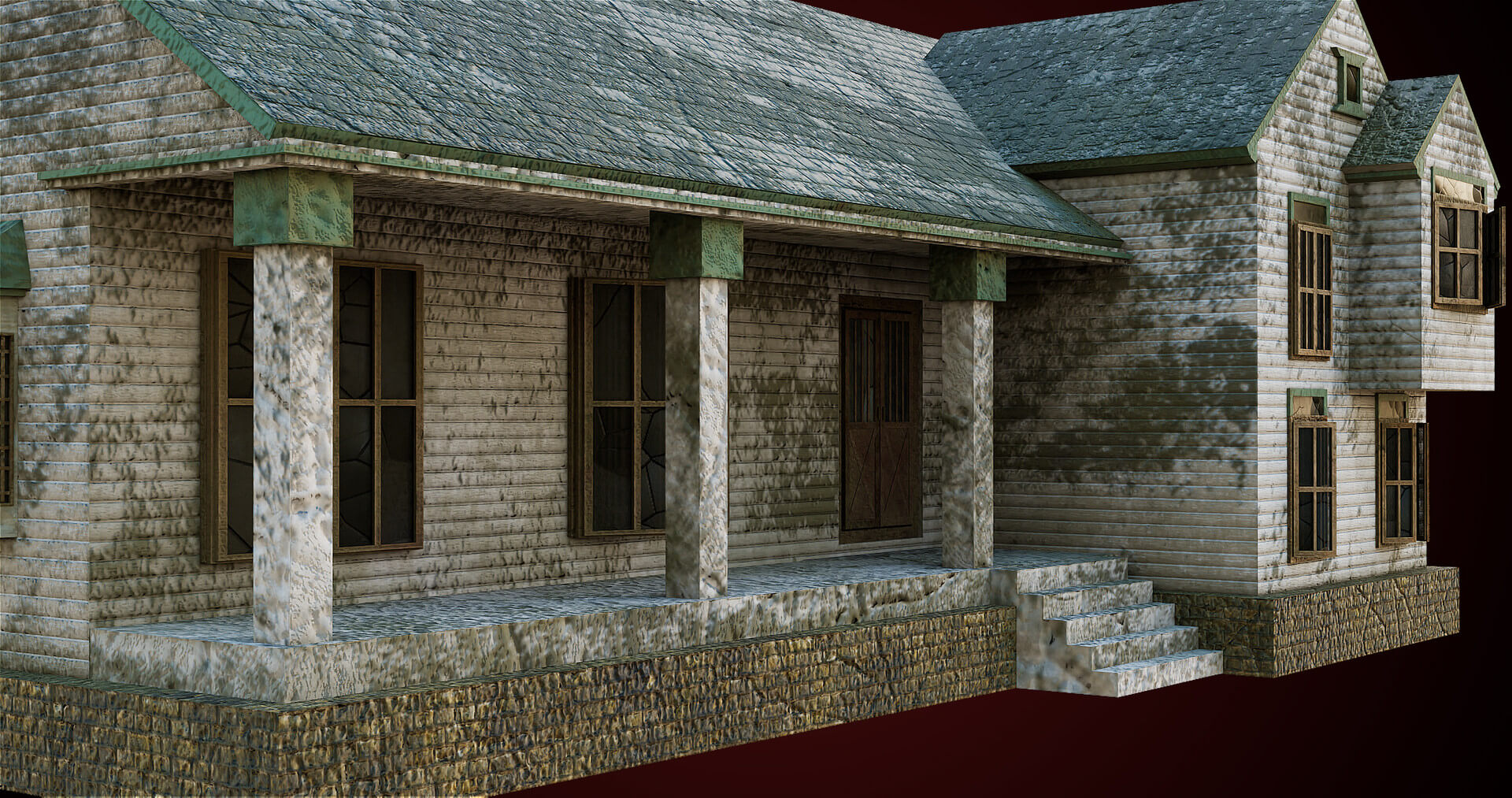 Old Dusty House 09 All PBR Unity UE Textures - 3D Model by Eight Vertex