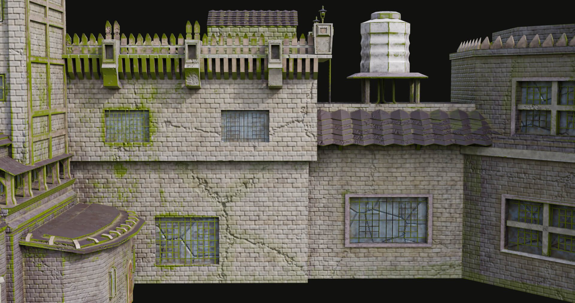 Old Haunted Castle Game Ready PBR - 3D Model by Eight Vertex