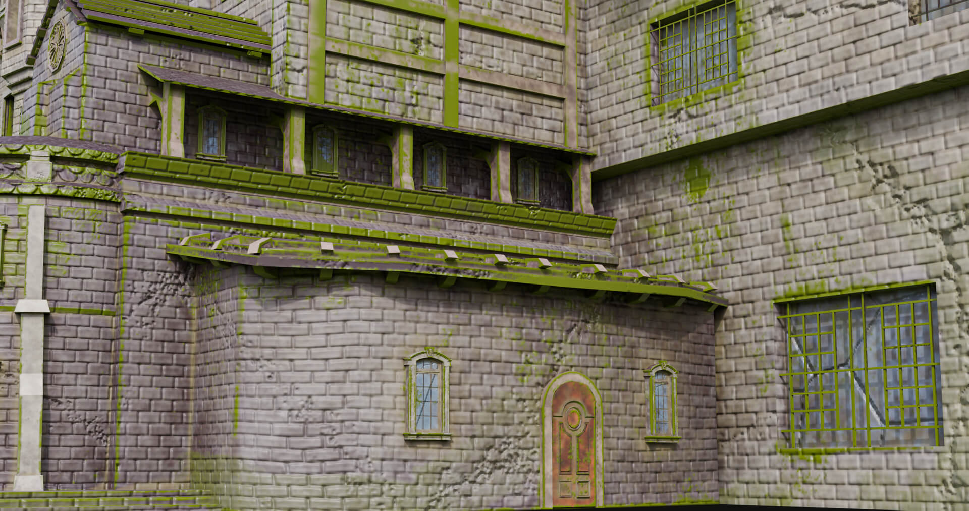 Old Haunted Castle Game Ready PBR - 3D Model by Eight Vertex