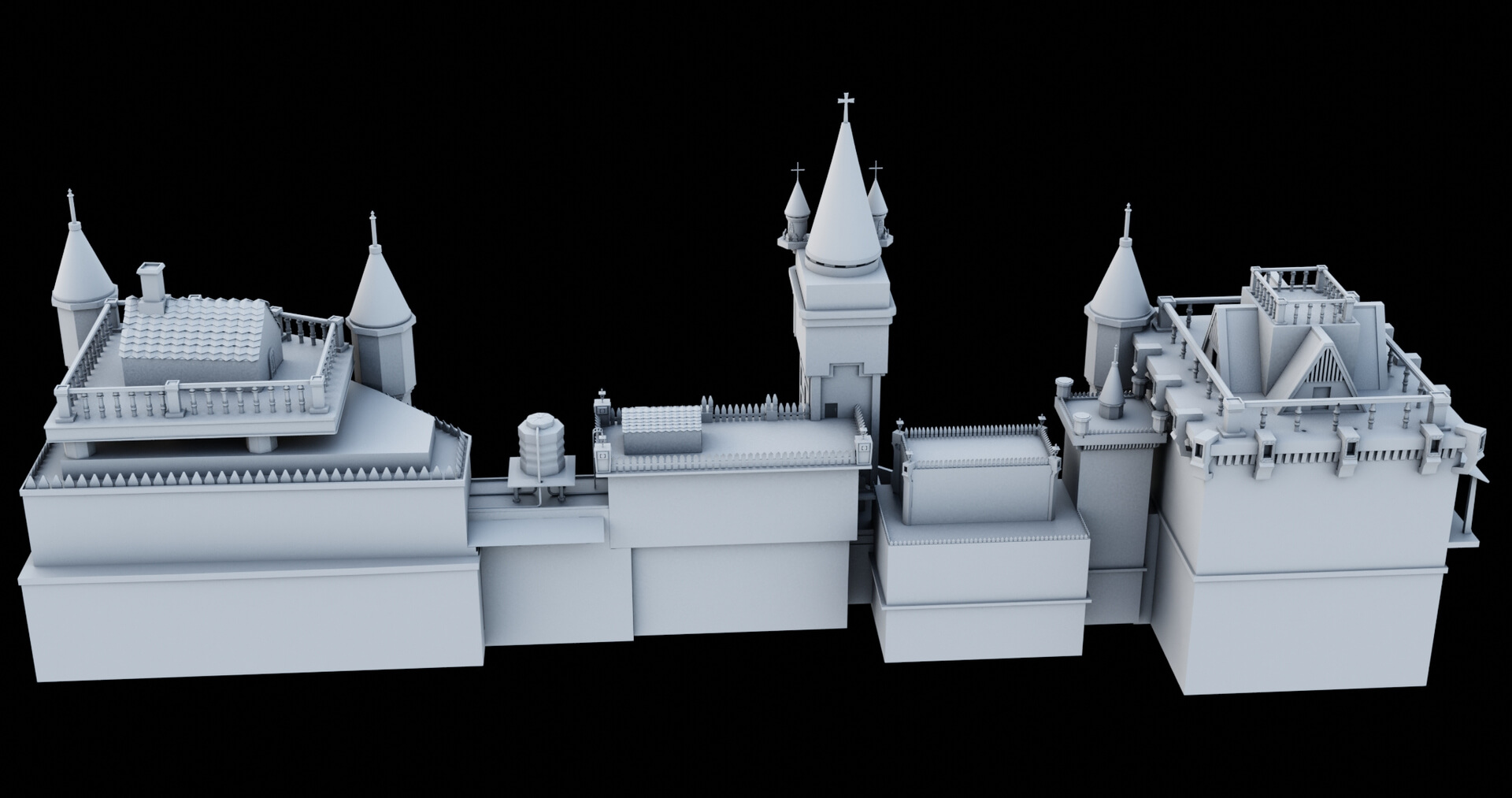 Old Haunted Castle Game Ready PBR - 3D Model by Eight Vertex