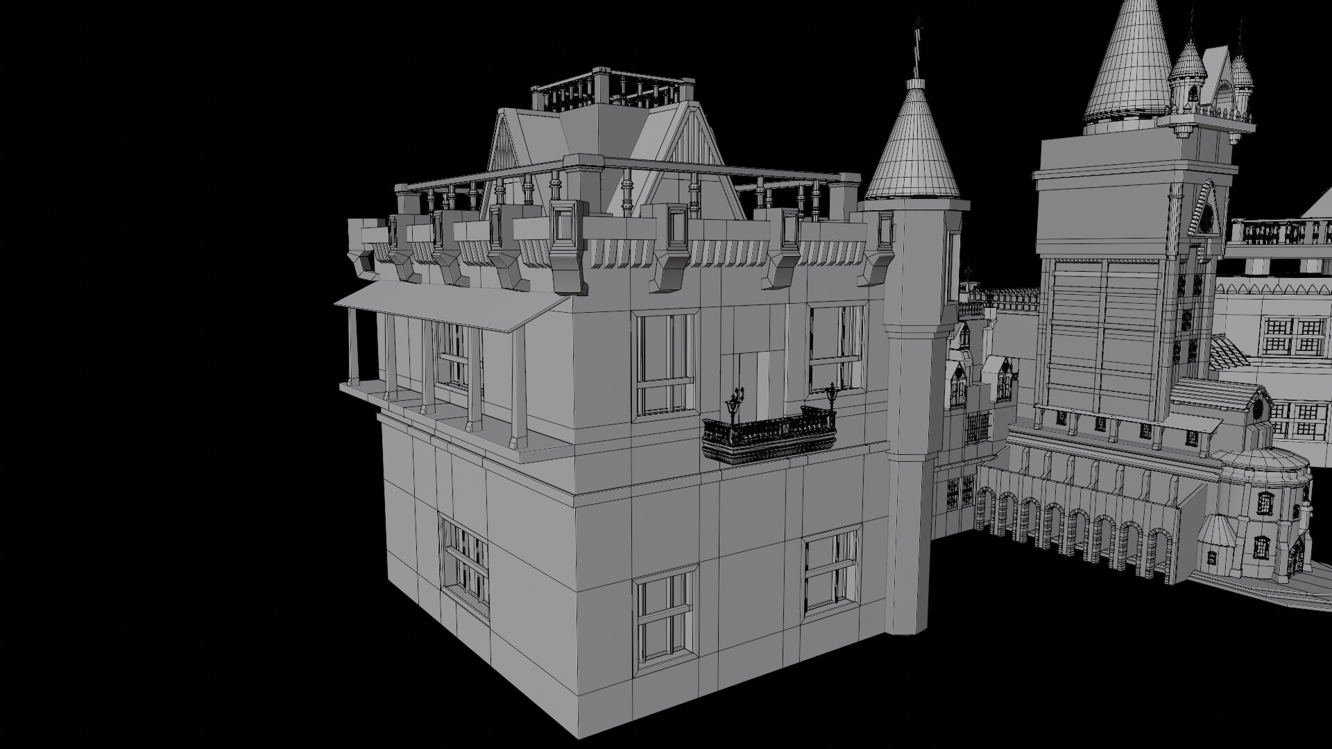 Old Haunted Castle Game Ready PBR - 3D Model by Eight Vertex