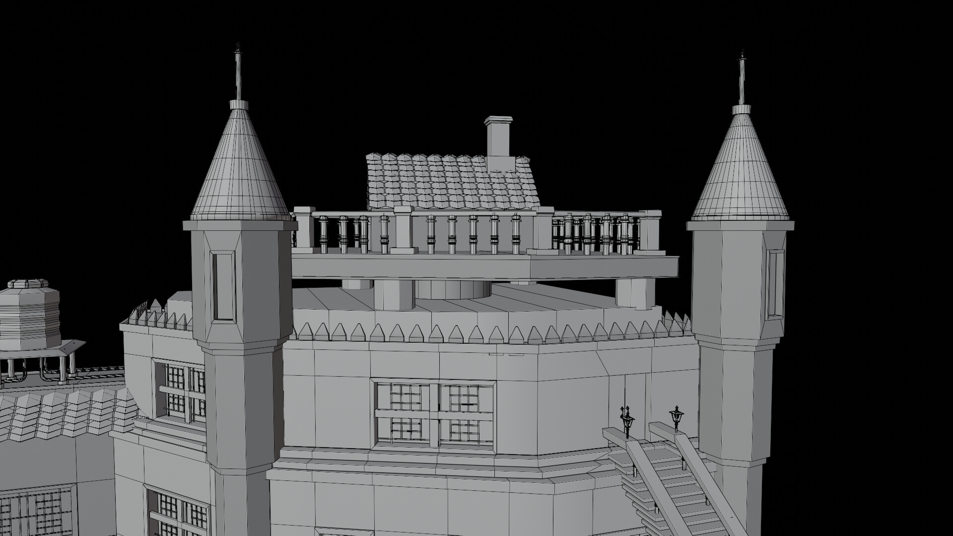 Old Haunted Castle Game Ready PBR - 3D Model by Eight Vertex