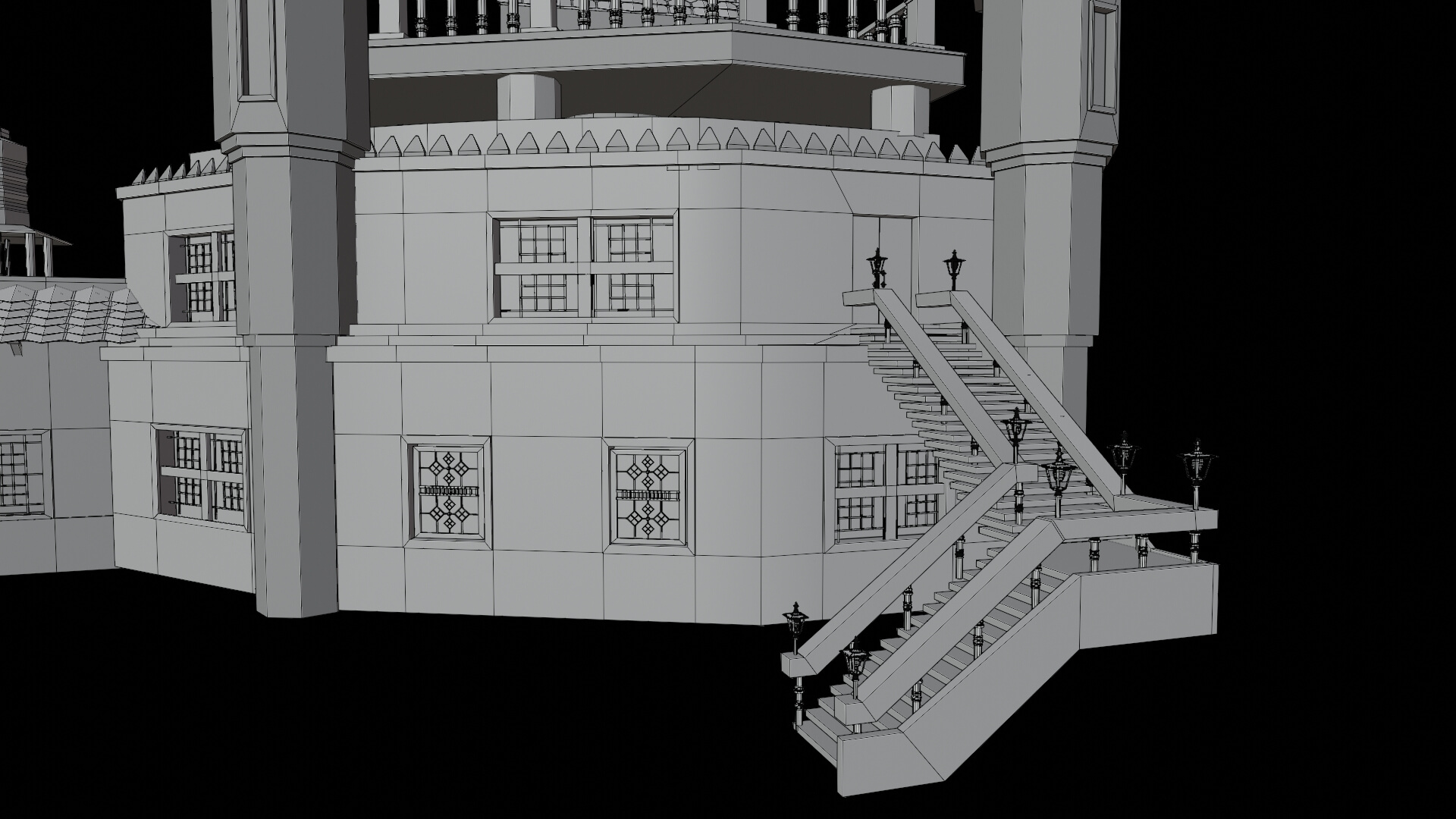 Old Haunted Castle Game Ready PBR - 3D Model by Eight Vertex