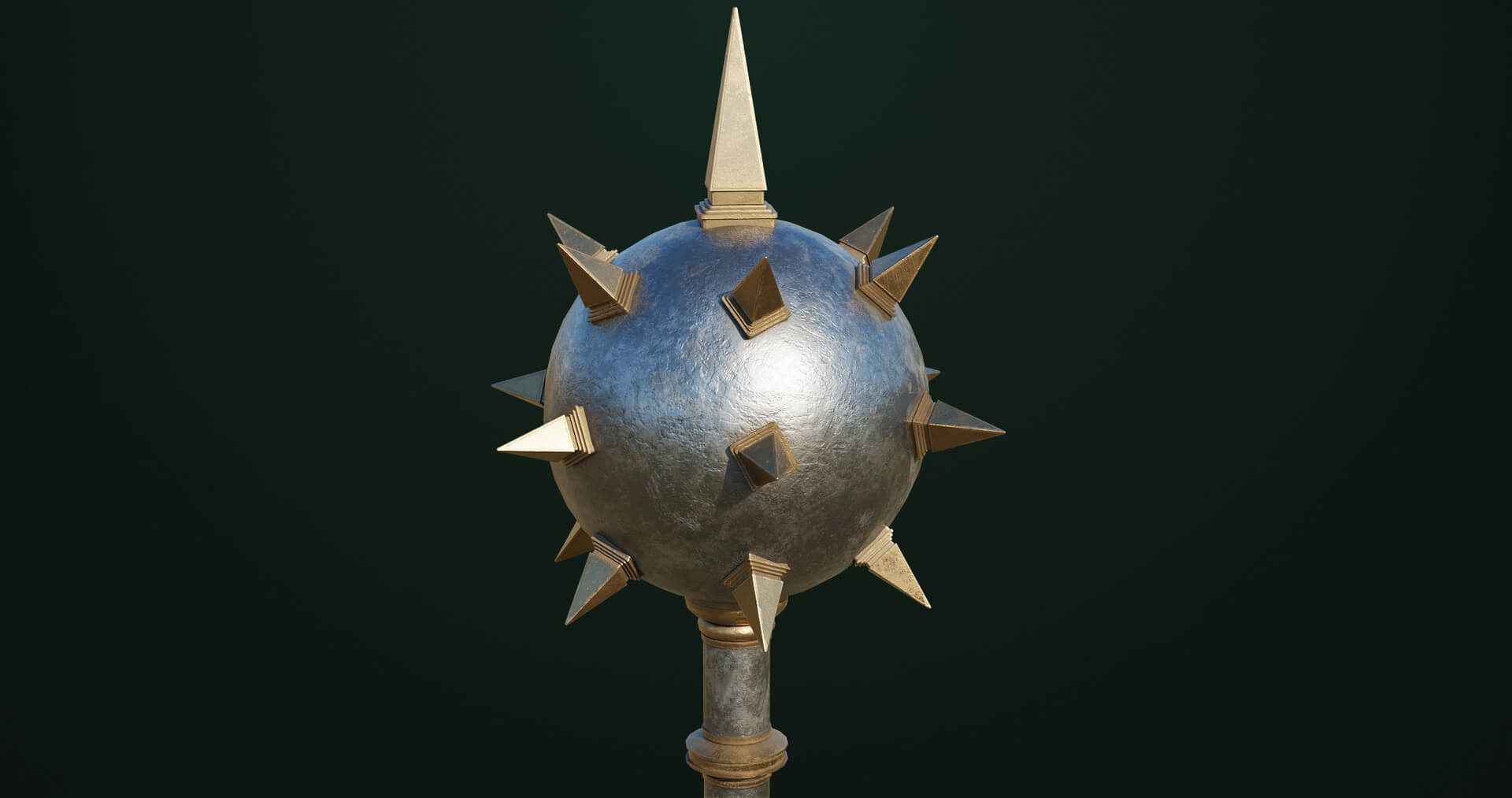 Old Medieval Mace 01 All PBR Unity UE Textures Included - 3D Model by ...