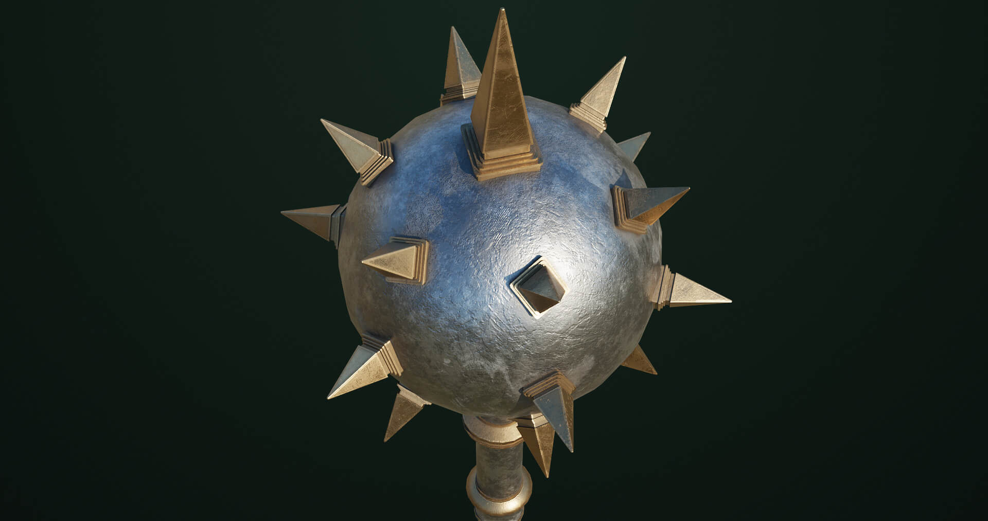 Old Medieval Mace 01 All PBR Unity UE Textures Included - 3D Model by ...