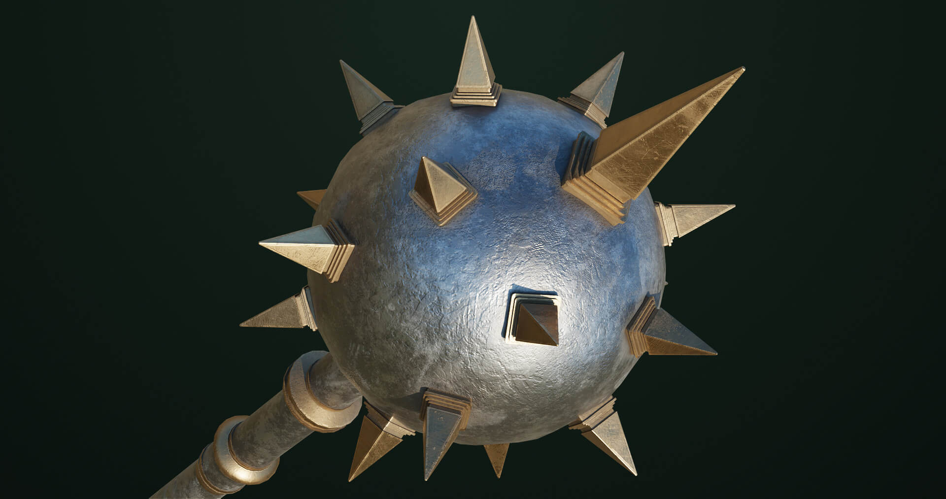 Old Medieval Mace 01 All PBR Unity UE Textures Included - 3D Model by ...