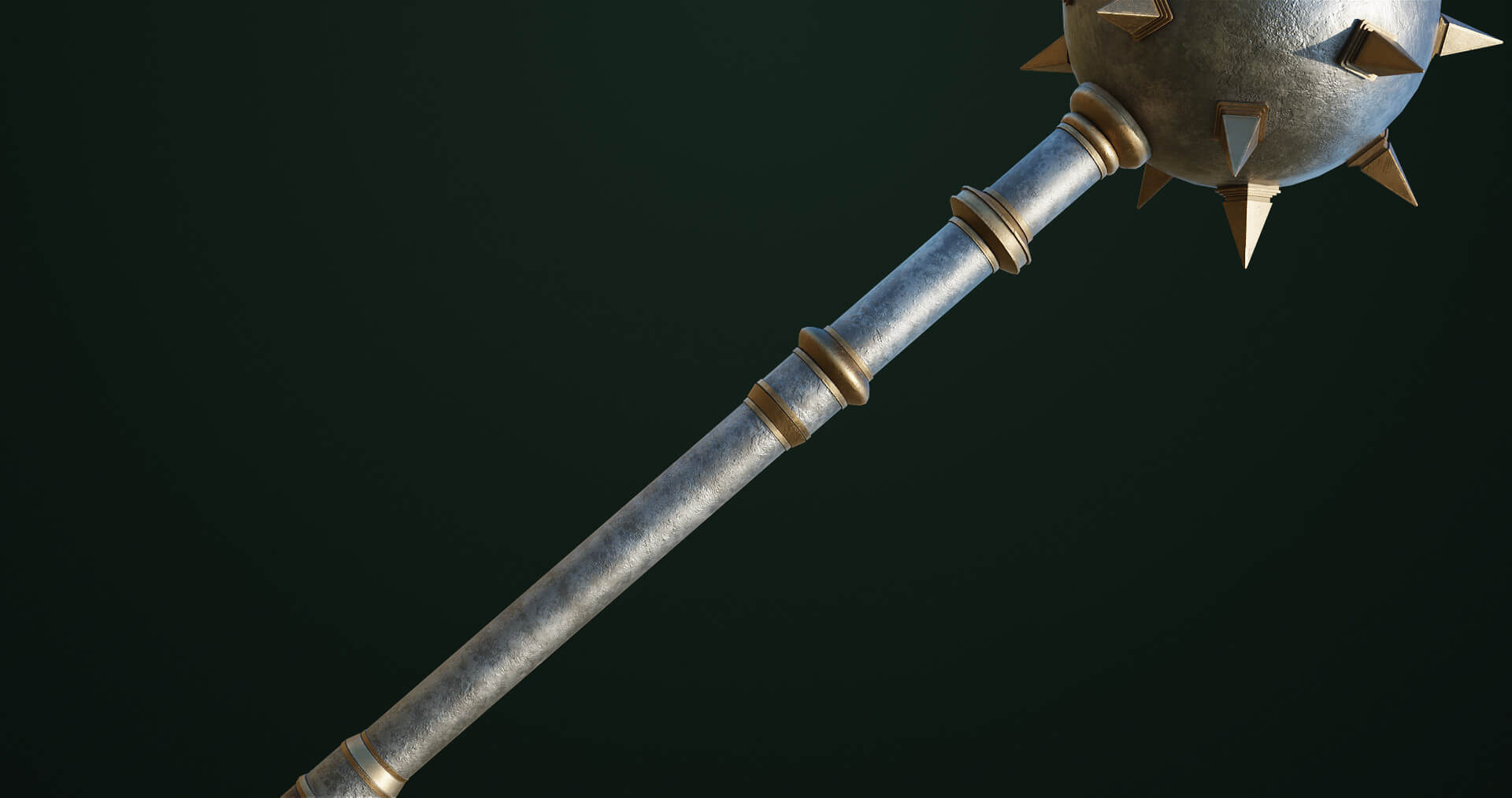 Old Medieval Mace 01 All PBR Unity UE Textures Included - 3D Model by ...