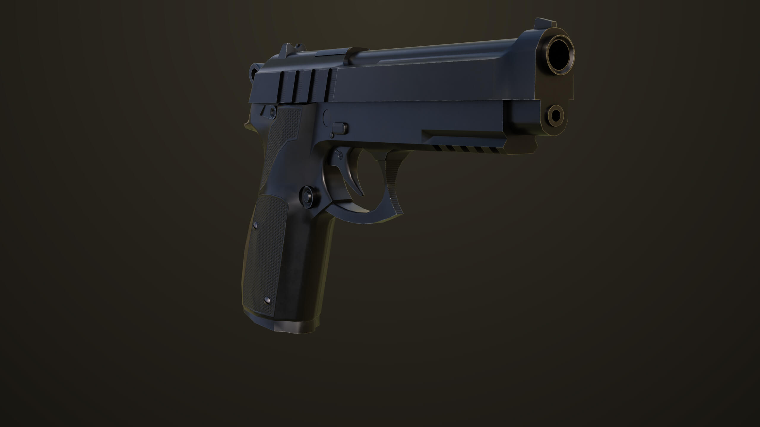 Pistol 01 All PBR Unity UE Textures Included - 3D Model by Eight Vertex