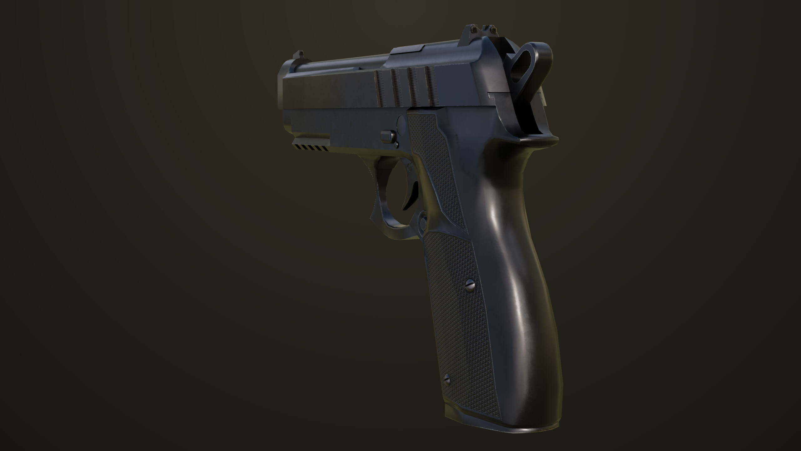 Pistol 01 All PBR Unity UE Textures Included - 3D Model by Eight Vertex