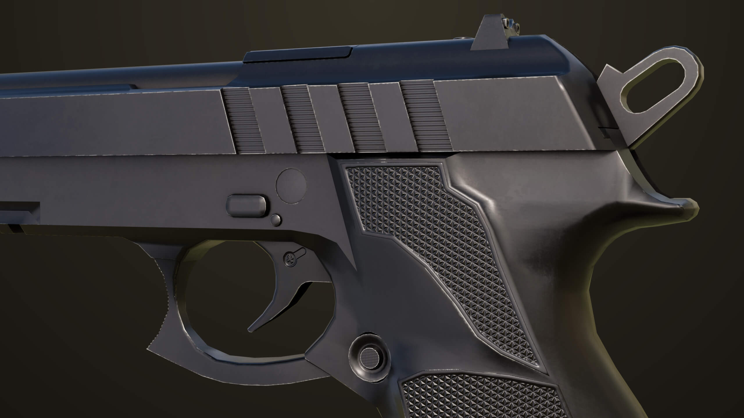 Pistol 01 All PBR Unity UE Textures Included - 3D Model by Eight Vertex
