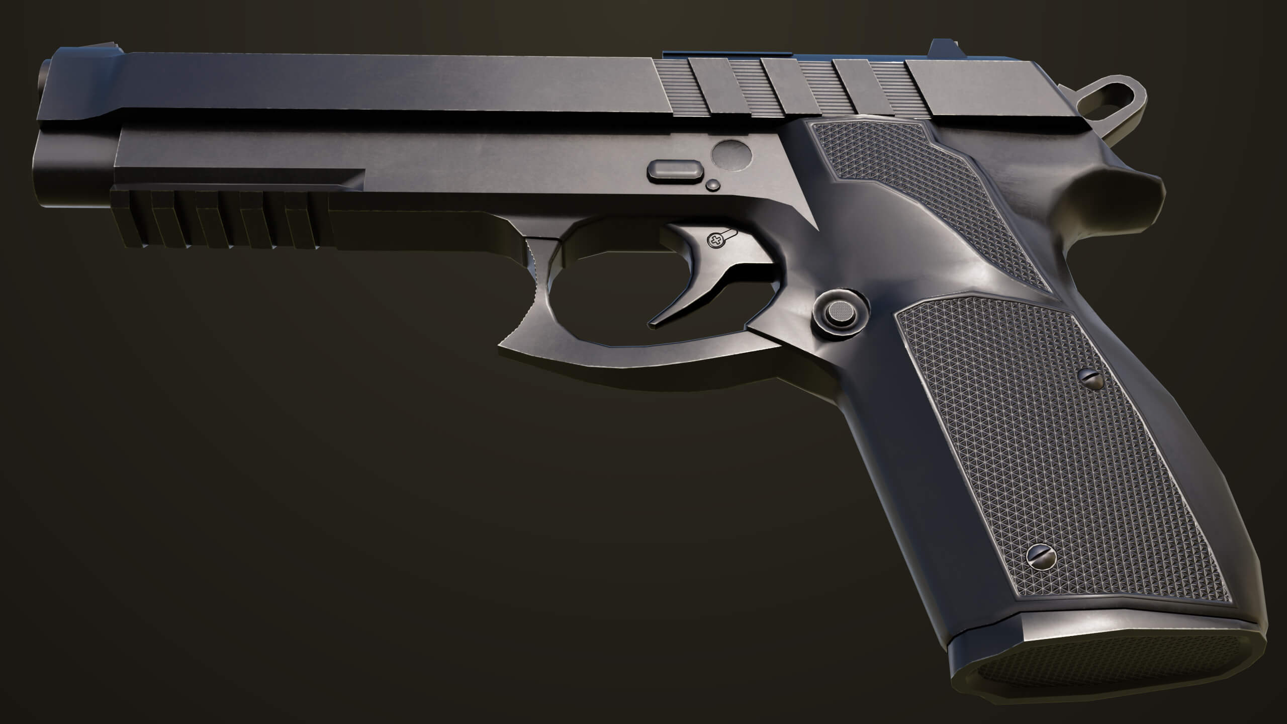 Pistol 01 All PBR Unity UE Textures Included - 3D Model by Eight Vertex