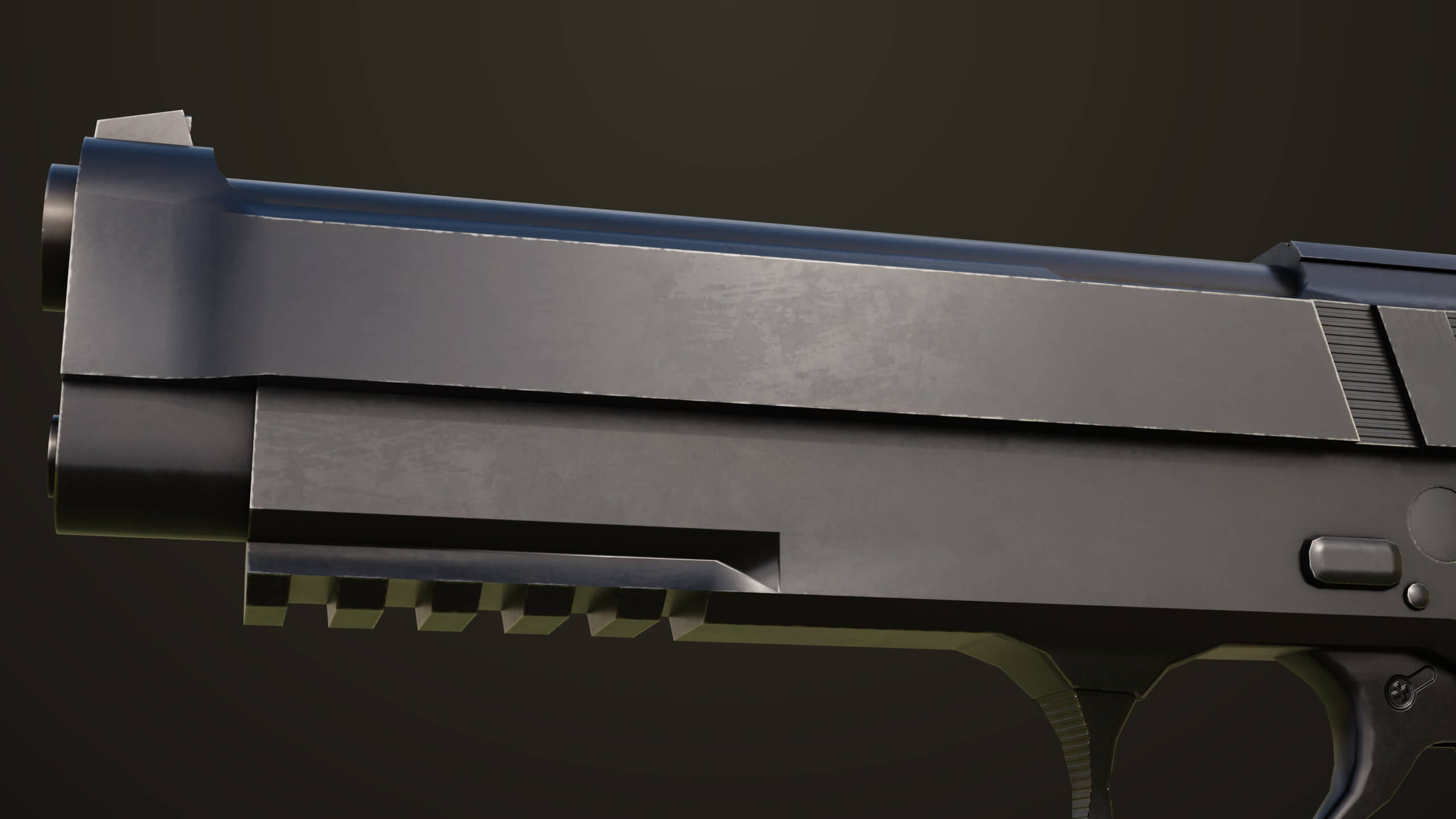 Pistol 01 All PBR Unity UE Textures Included - 3D Model by Eight Vertex