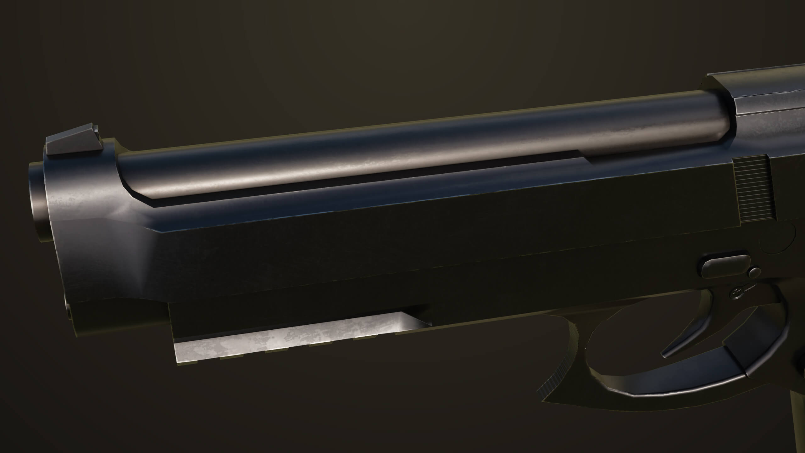 Pistol 01 All PBR Unity UE Textures Included - 3D Model by Eight Vertex