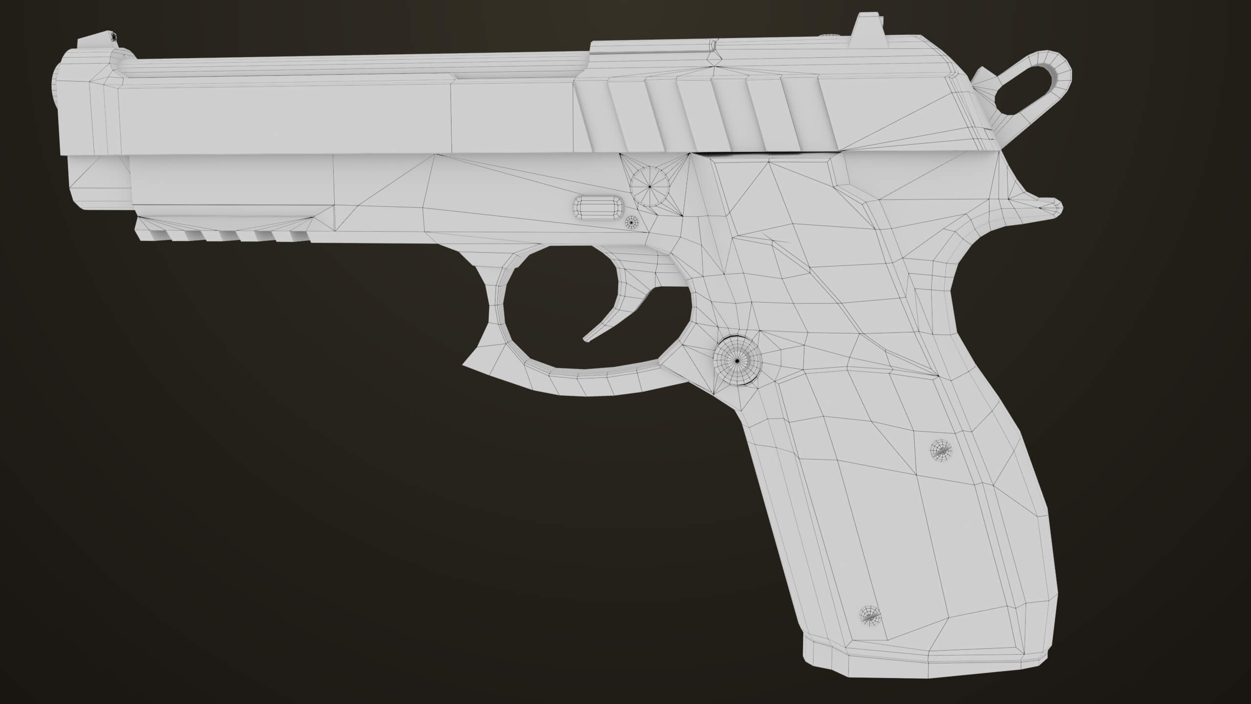 Pistol 01 All PBR Unity UE Textures Included - 3D Model by Eight Vertex