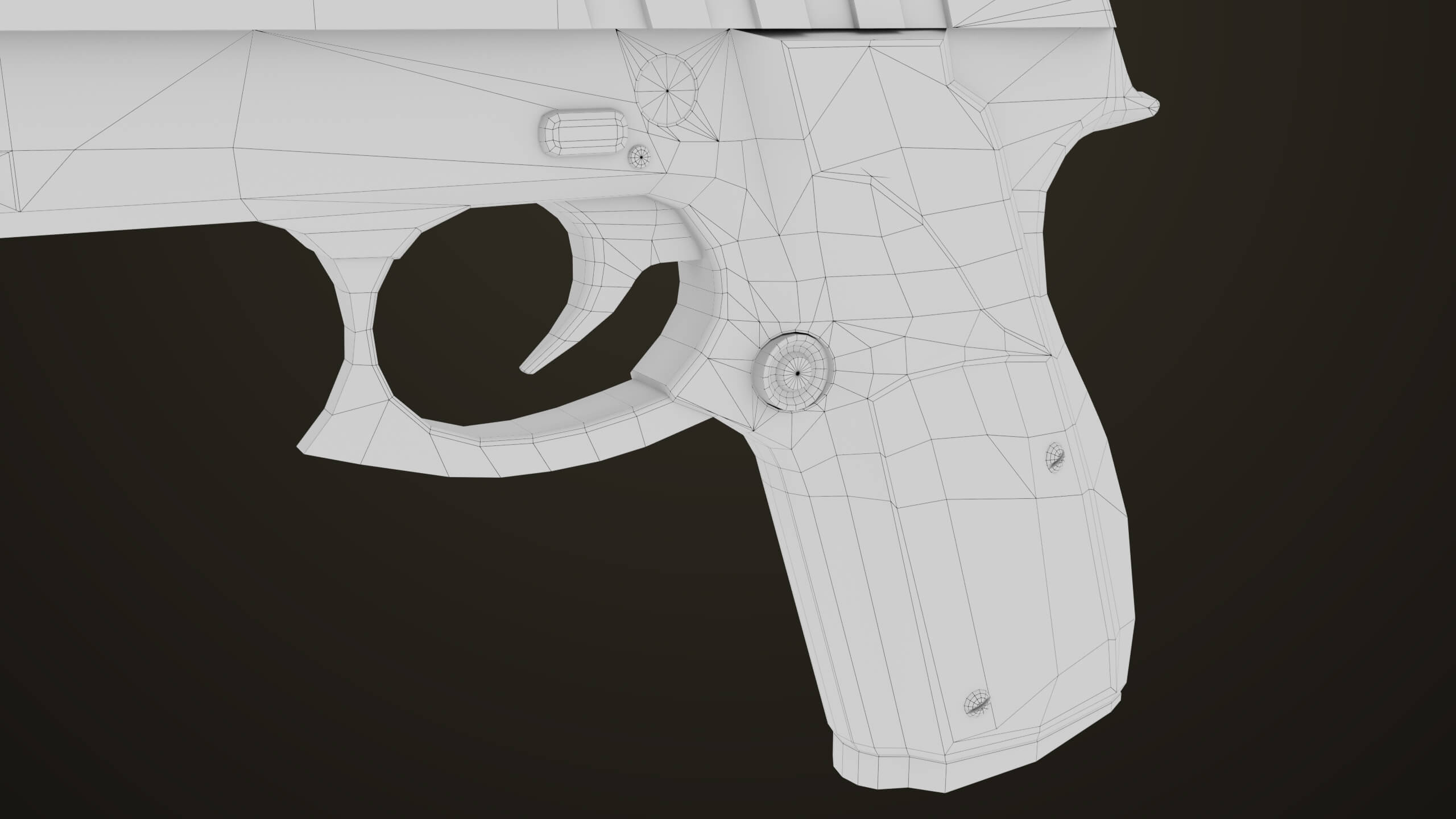 Pistol 01 All PBR Unity UE Textures Included - 3D Model by Eight Vertex