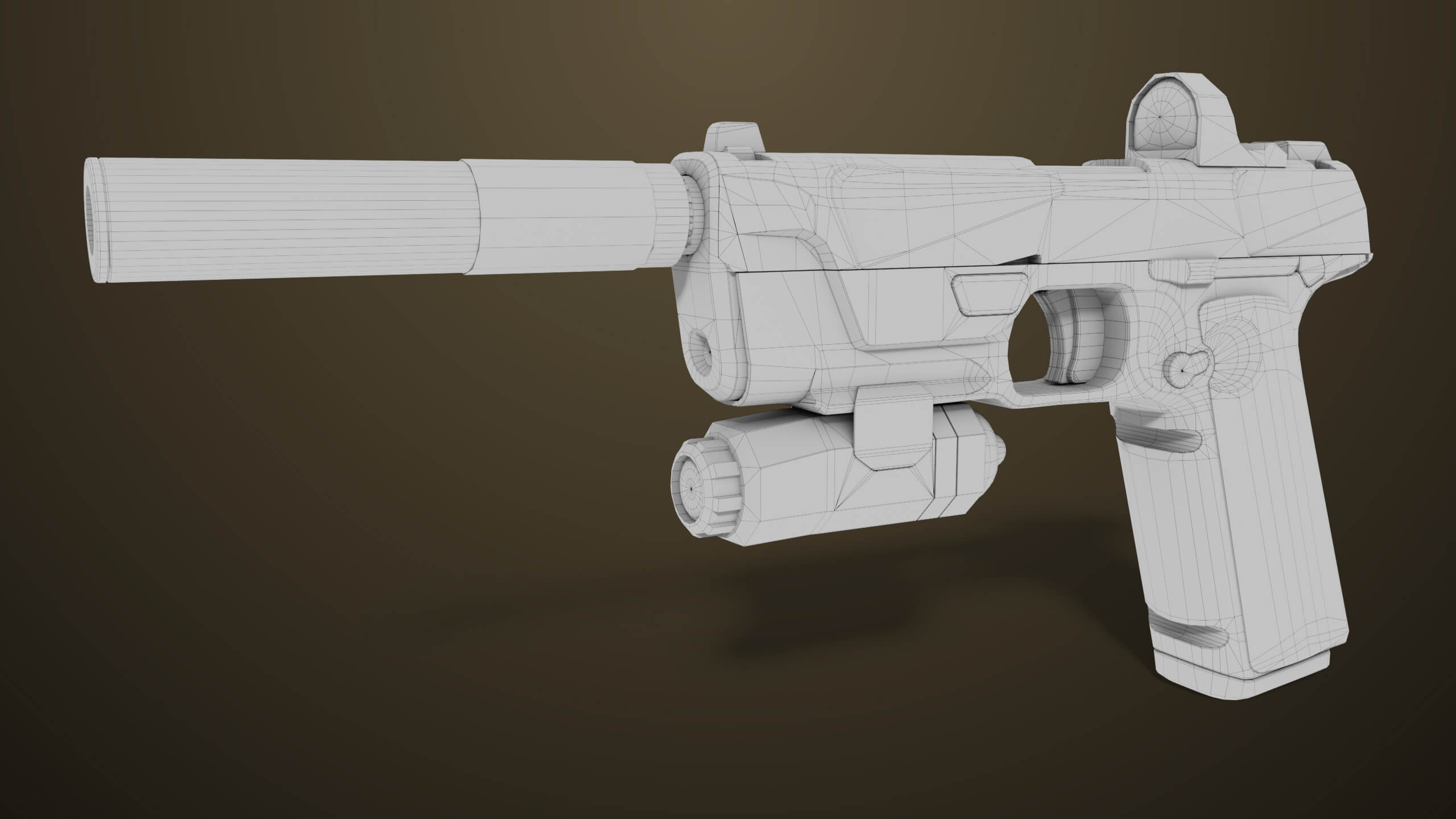 Pistol 03 Black Generic All PBR Unity UE Textures - 3D Model by Eight ...