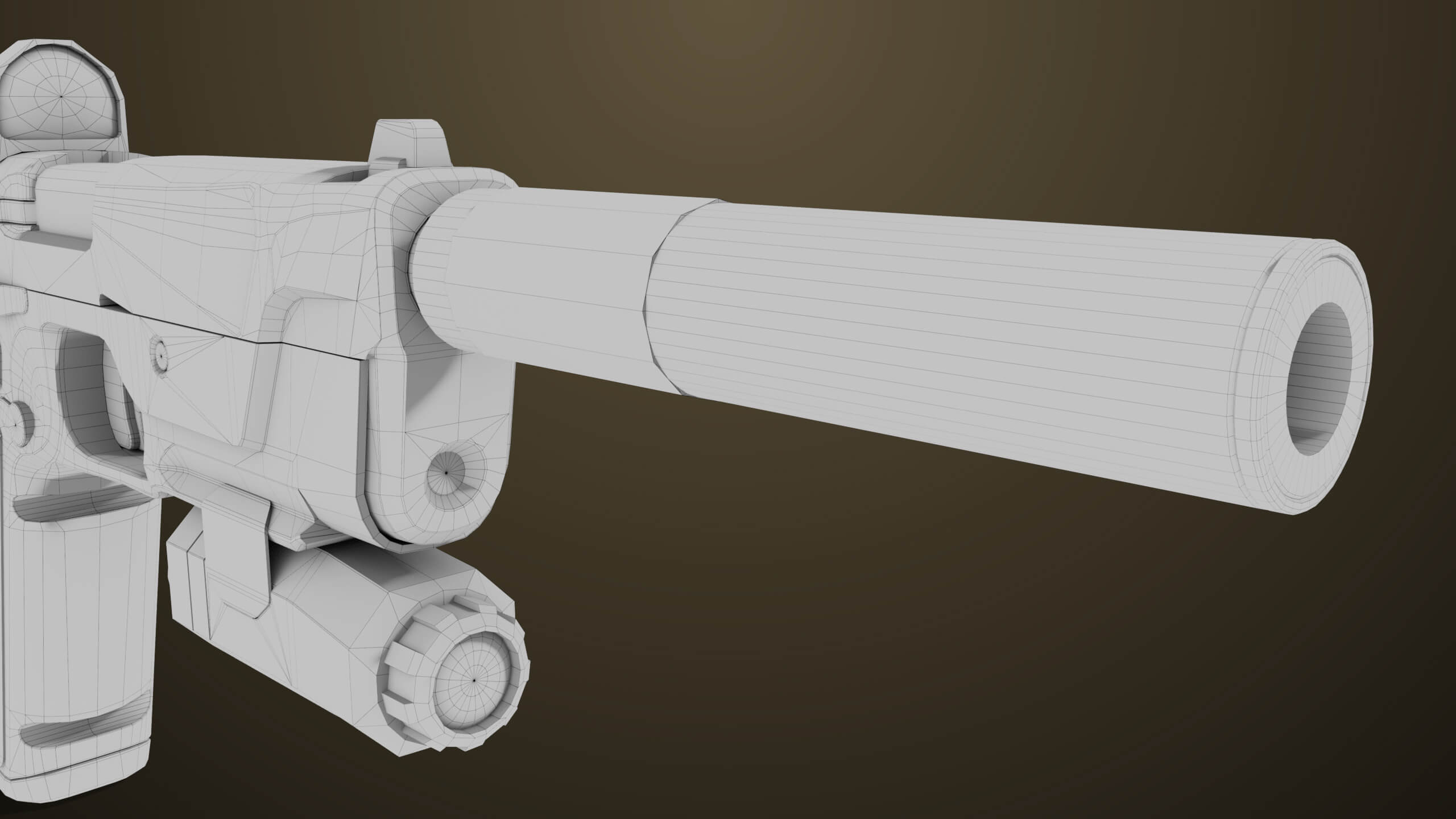 Pistol 03 Black Generic All PBR Unity UE Textures - 3D Model by Eight Vertex