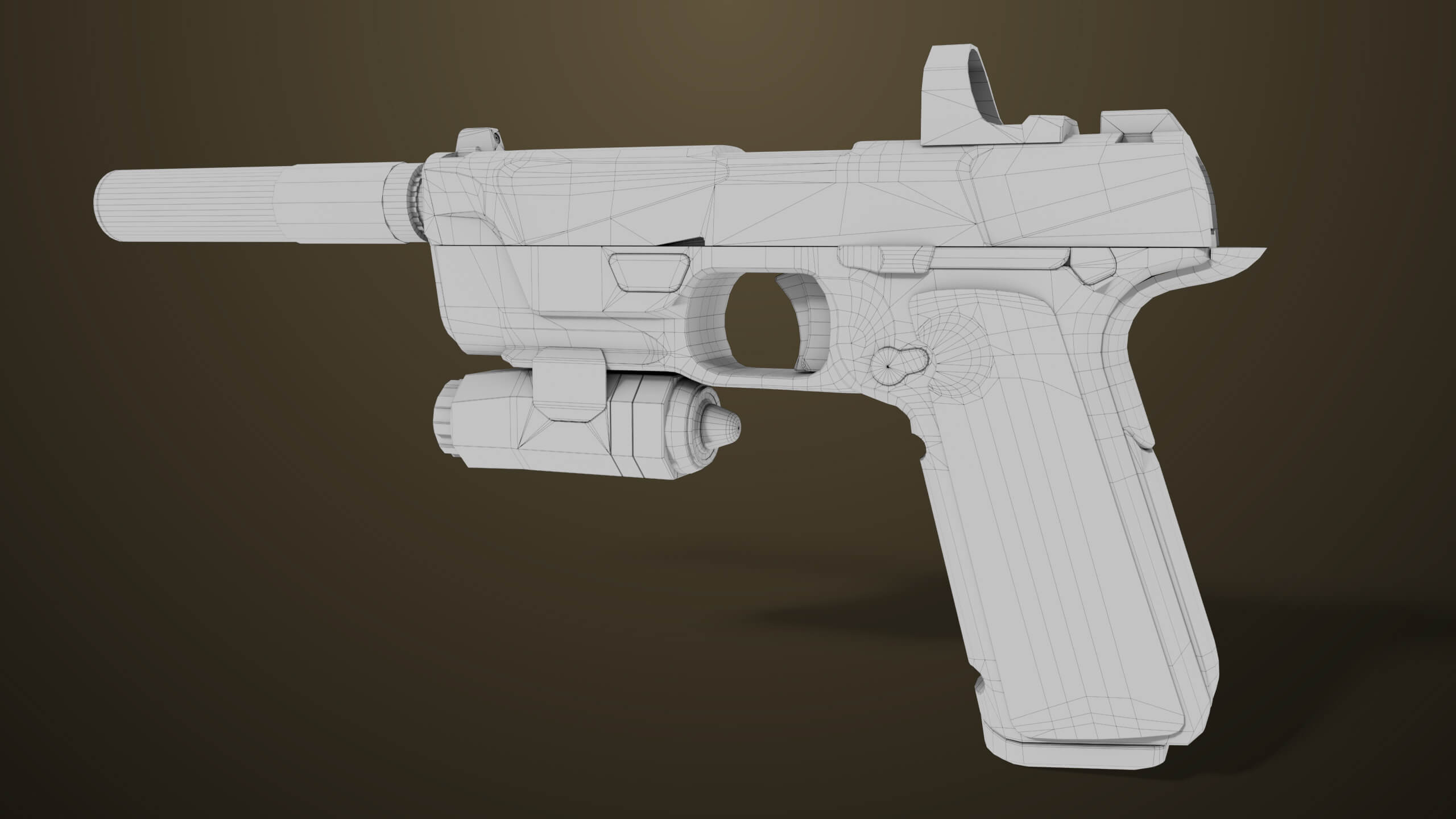 Pistol 03 Black Generic All PBR Unity UE Textures - 3D Model by Eight ...