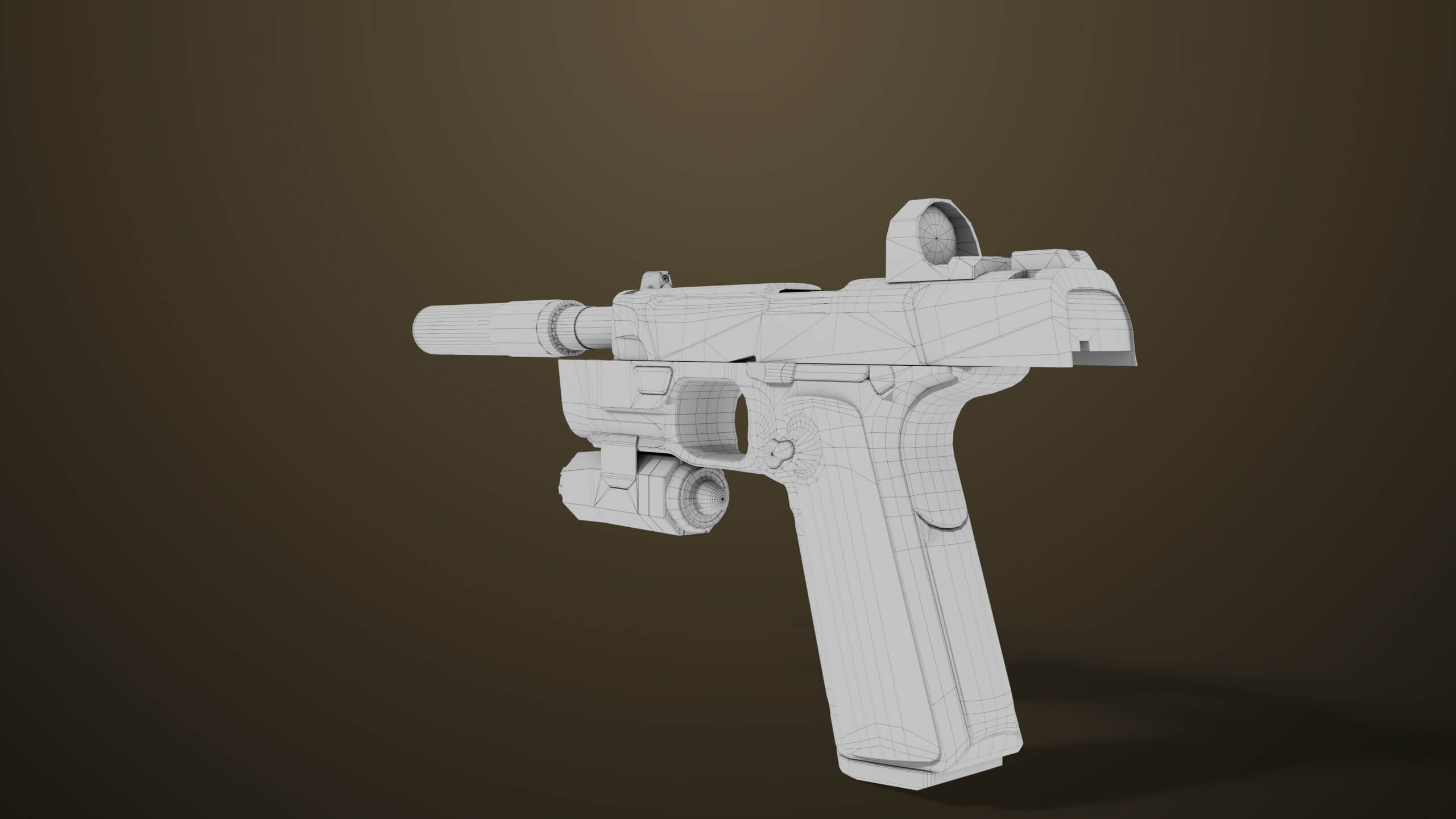 Pistol 03 Black Generic All PBR Unity UE Textures - 3D Model by Eight ...