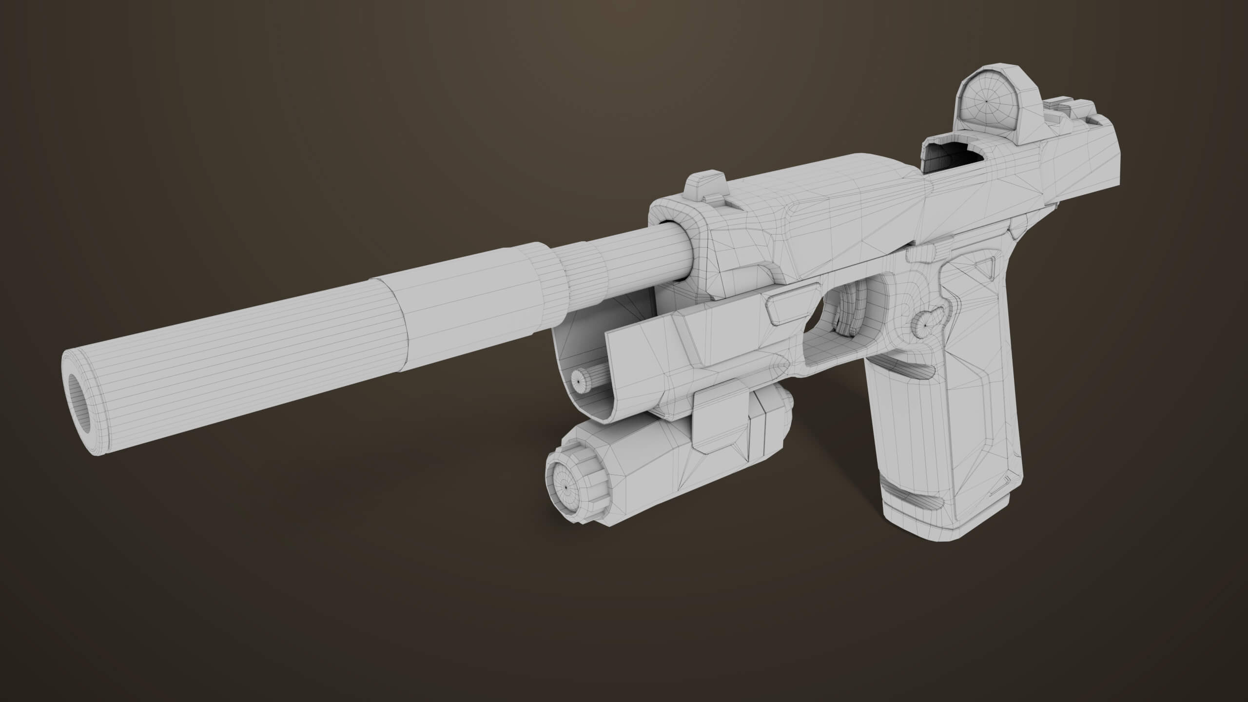 Pistol 03 Brown Generic All PBR Unity UE Textures - 3D Model by Eight ...