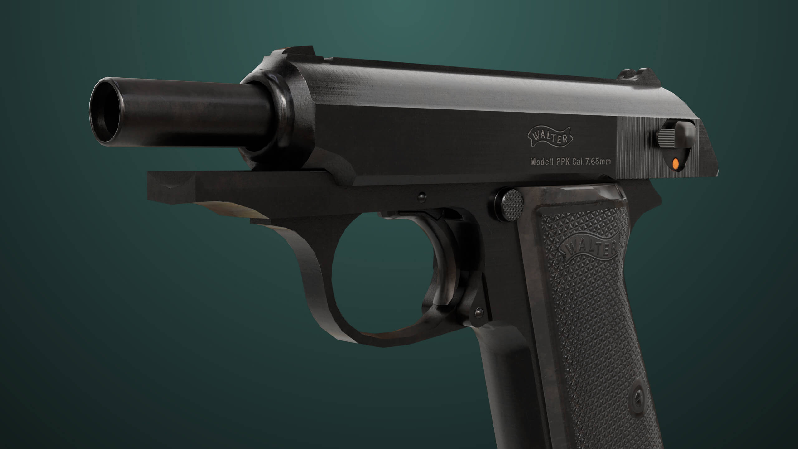 Pistol 05 Black All PBR Unity UE Textures Included - 3D Model by Eight ...