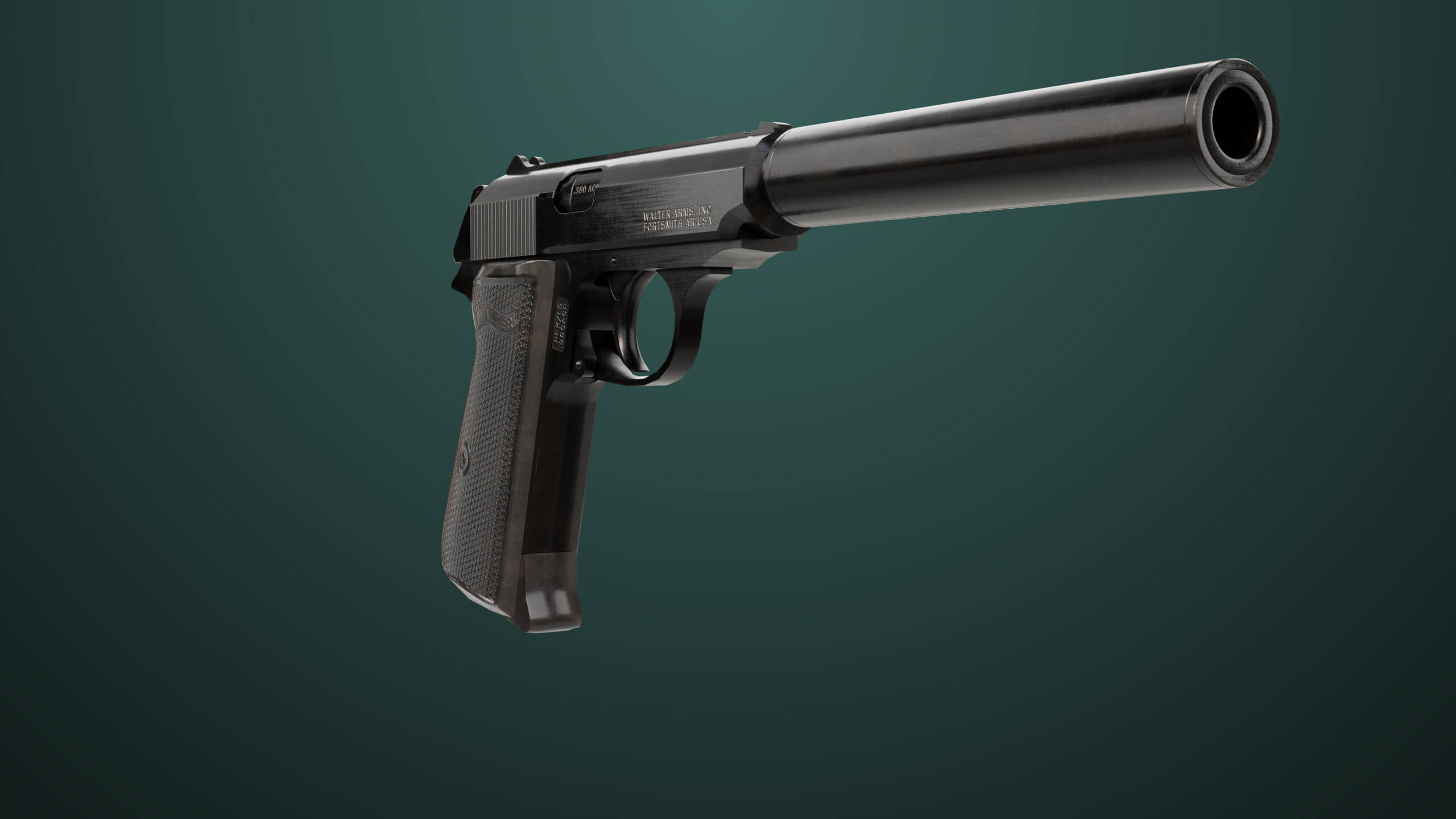 Pistol 05 Black All PBR Unity UE Textures Included - 3D Model by Eight ...