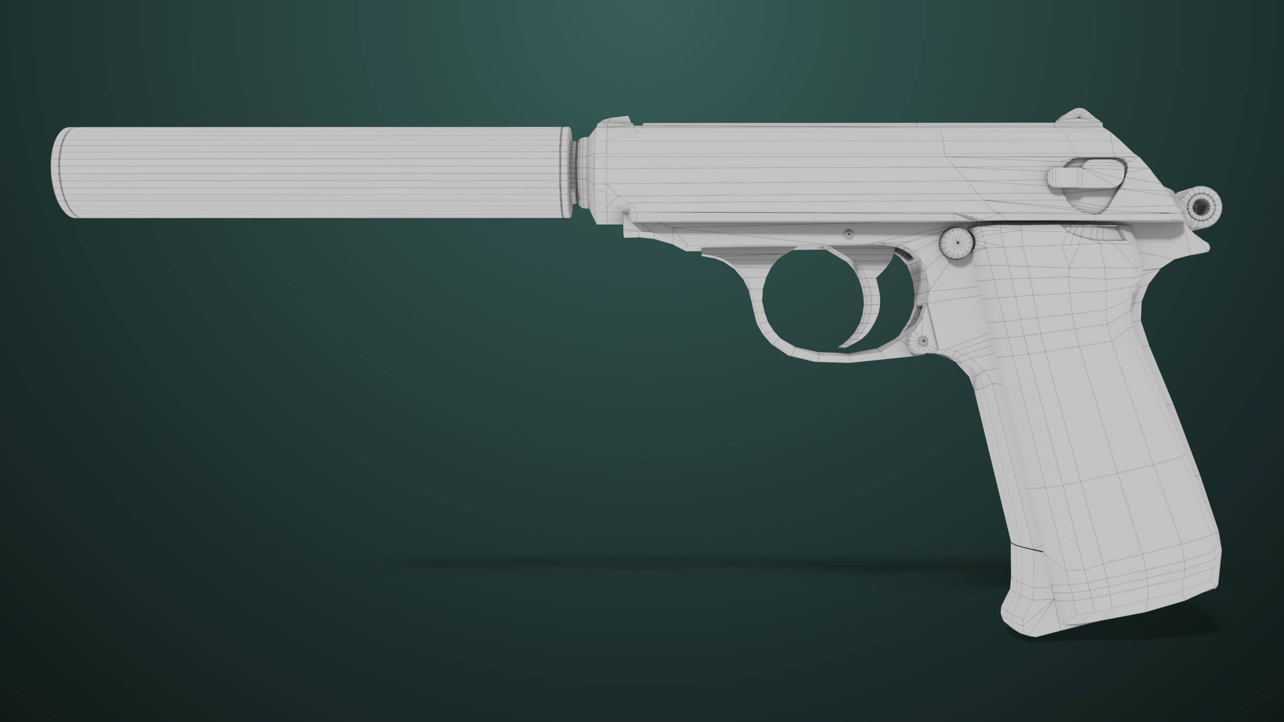 Pistol 05 Black All PBR Unity UE Textures Included - 3D Model by Eight ...