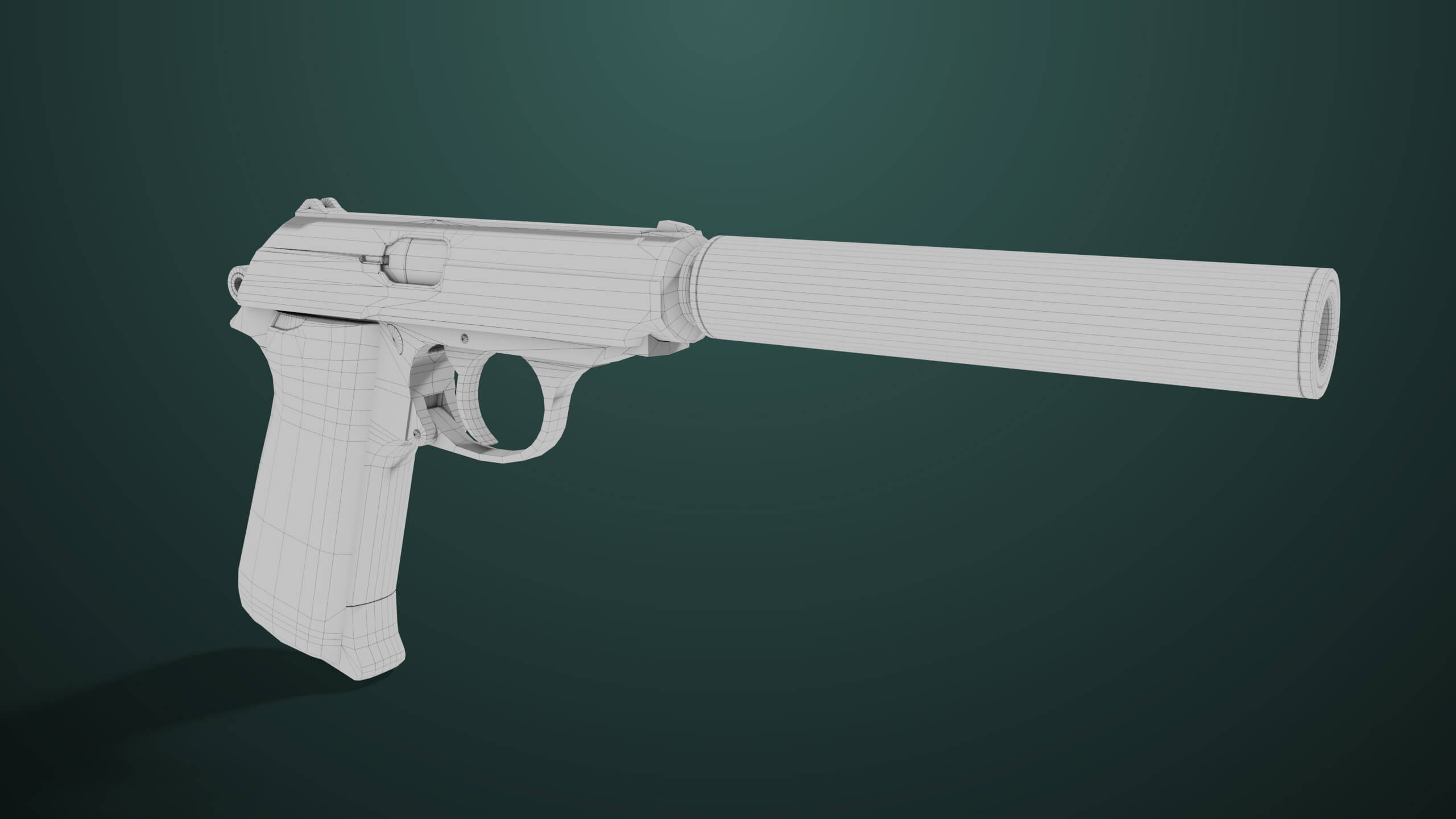 Pistol 05 Black All PBR Unity UE Textures Included - 3D Model by Eight ...