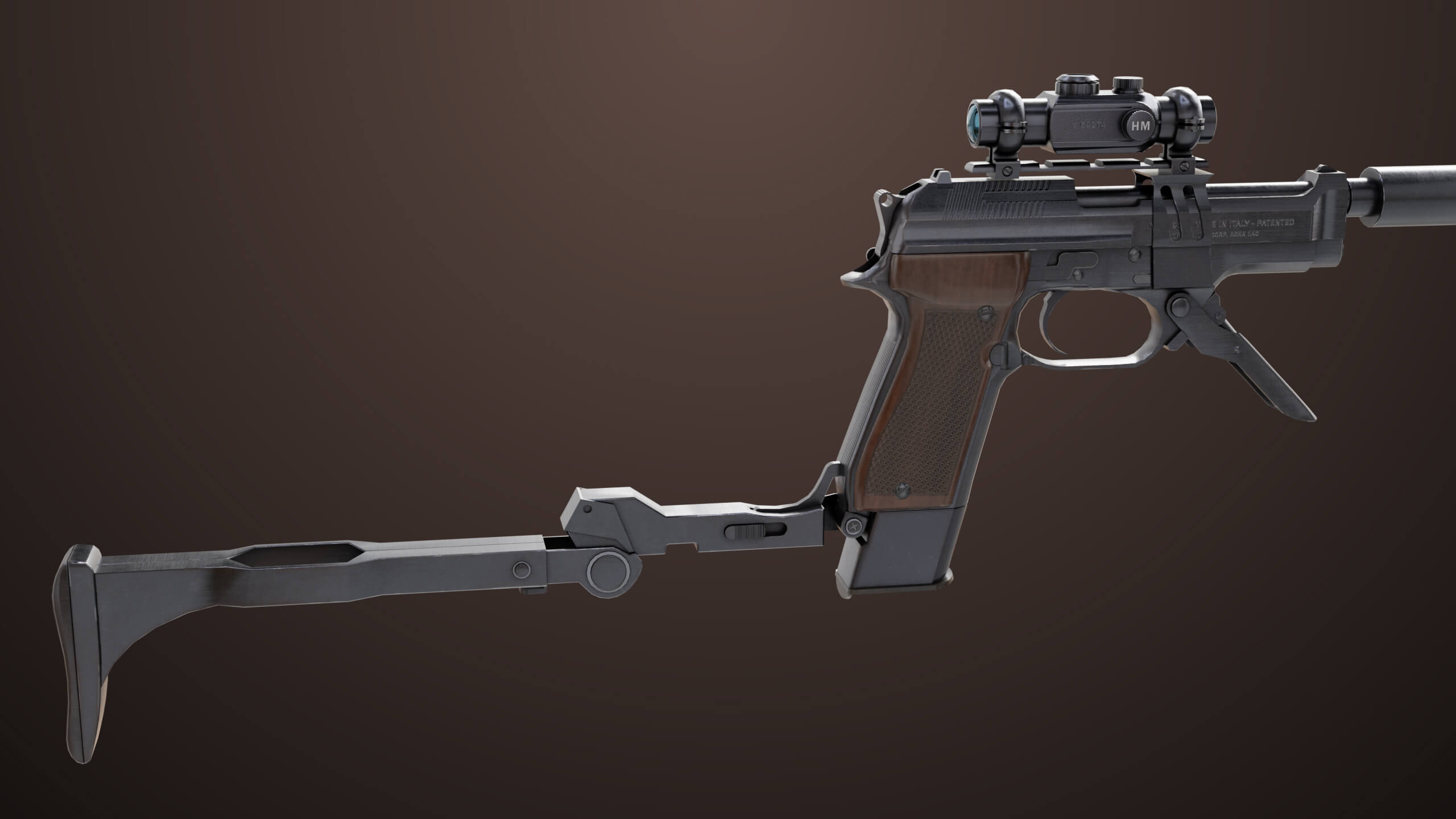 9 Pistol Rigged Collection 02 All PBR Unity UE Textures by Eight Vertex