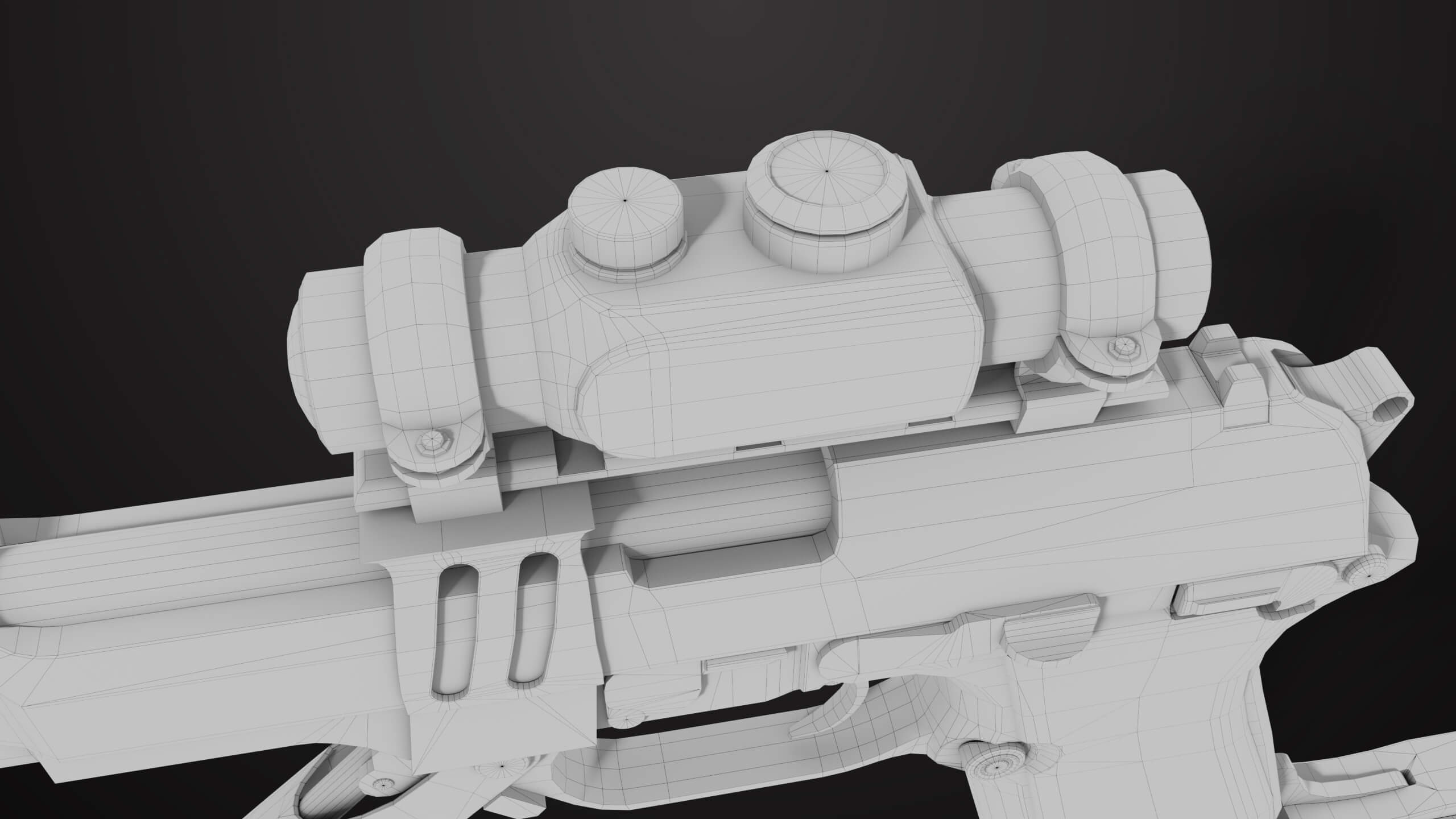 Pistol 08 Silver Generic All PBR UE Textures - 3D Model by Eight Vertex