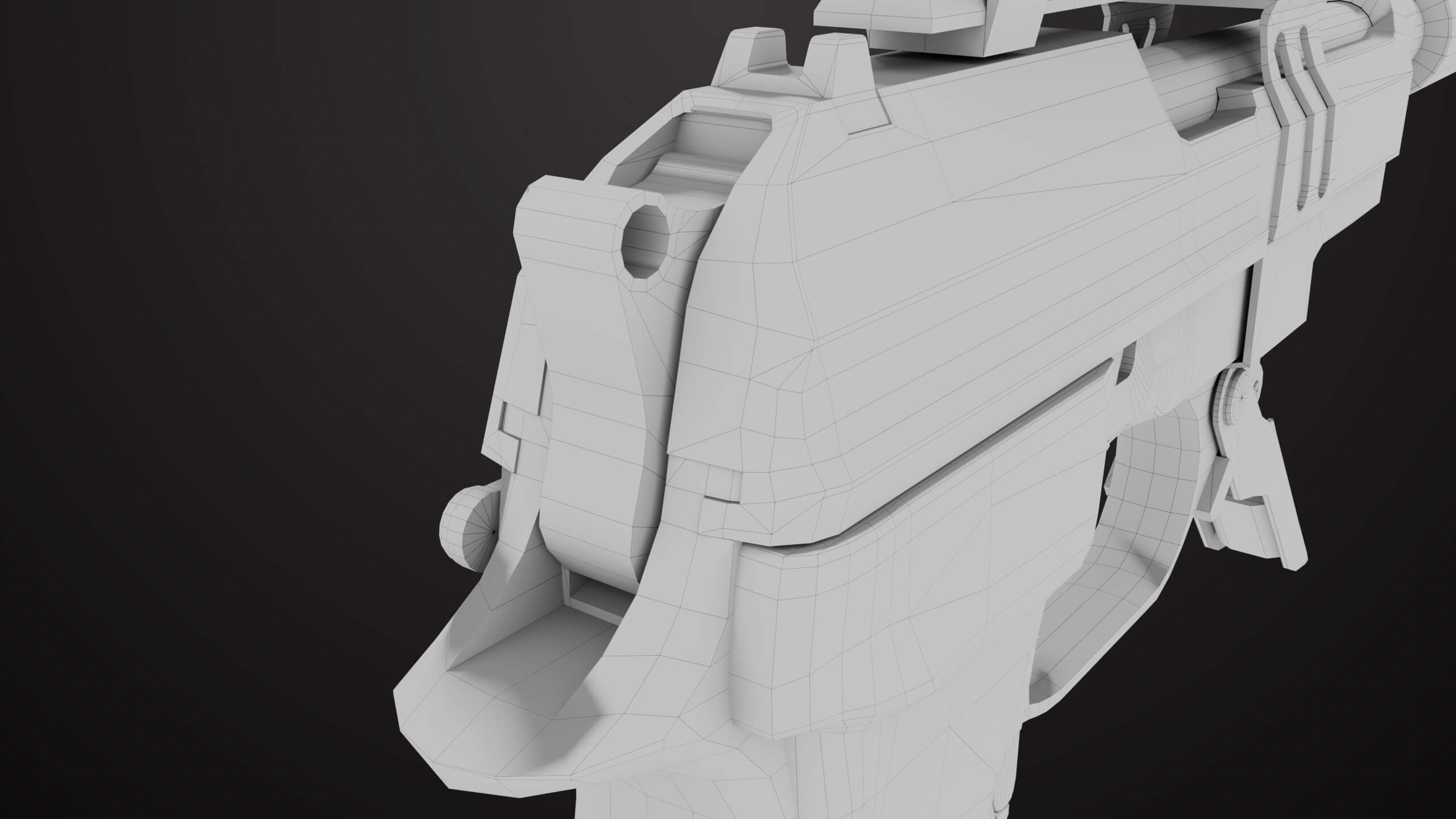 Pistol 08 Silver Generic All PBR UE Textures - 3D Model by Eight Vertex