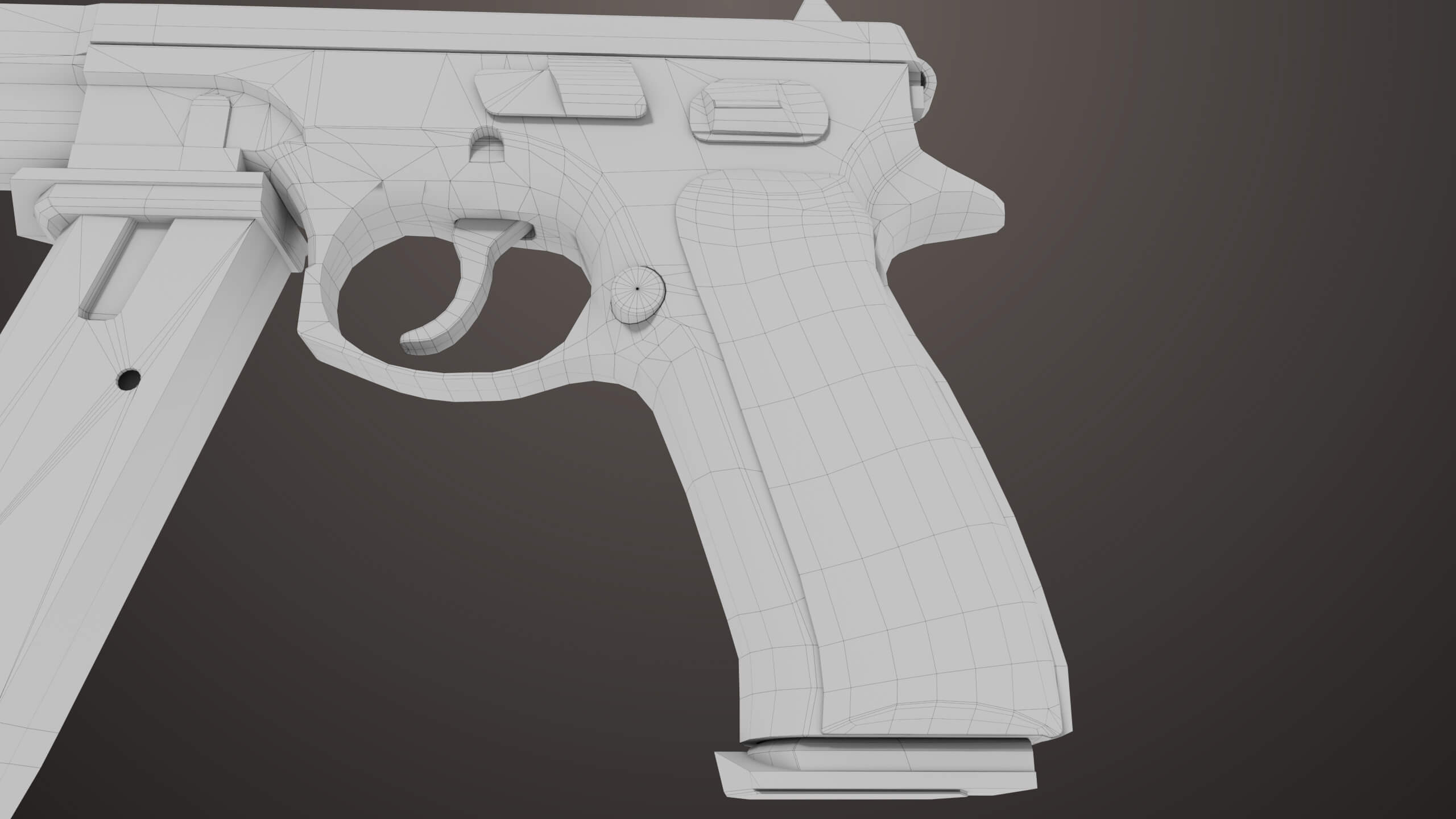 Pistol 09 Black Generic All PBR UE Textures - 3D Model by Eight Vertex