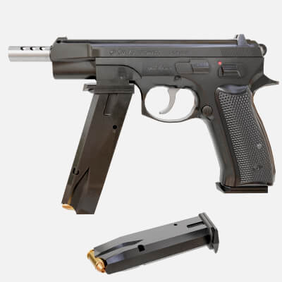 Pistol 09 Black Generic All PBR UE Textures - 3D Model by Eight Vertex