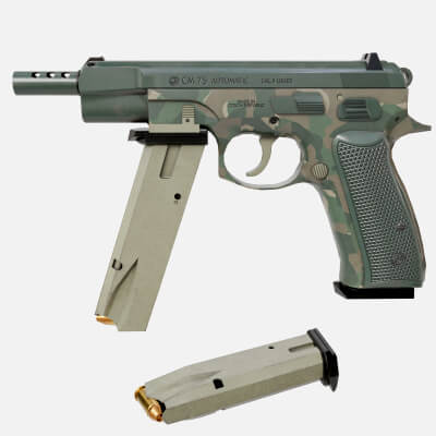 Pistol 09 Military Green Generic All PBR UE Textures - 3D Model by ...
