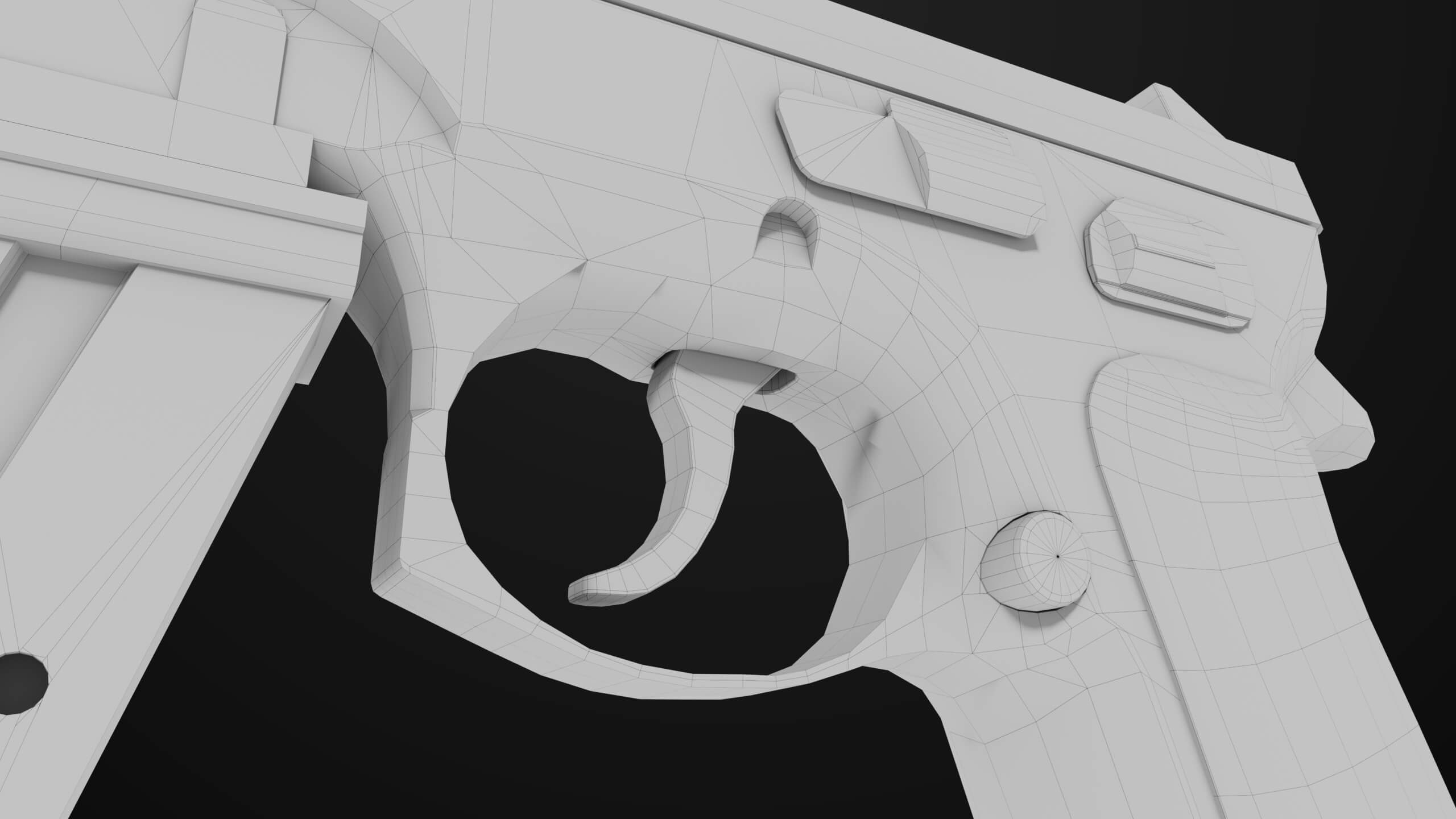 Pistol 09 Silver Generic All PBR UE Textures - 3D Model by Eight Vertex