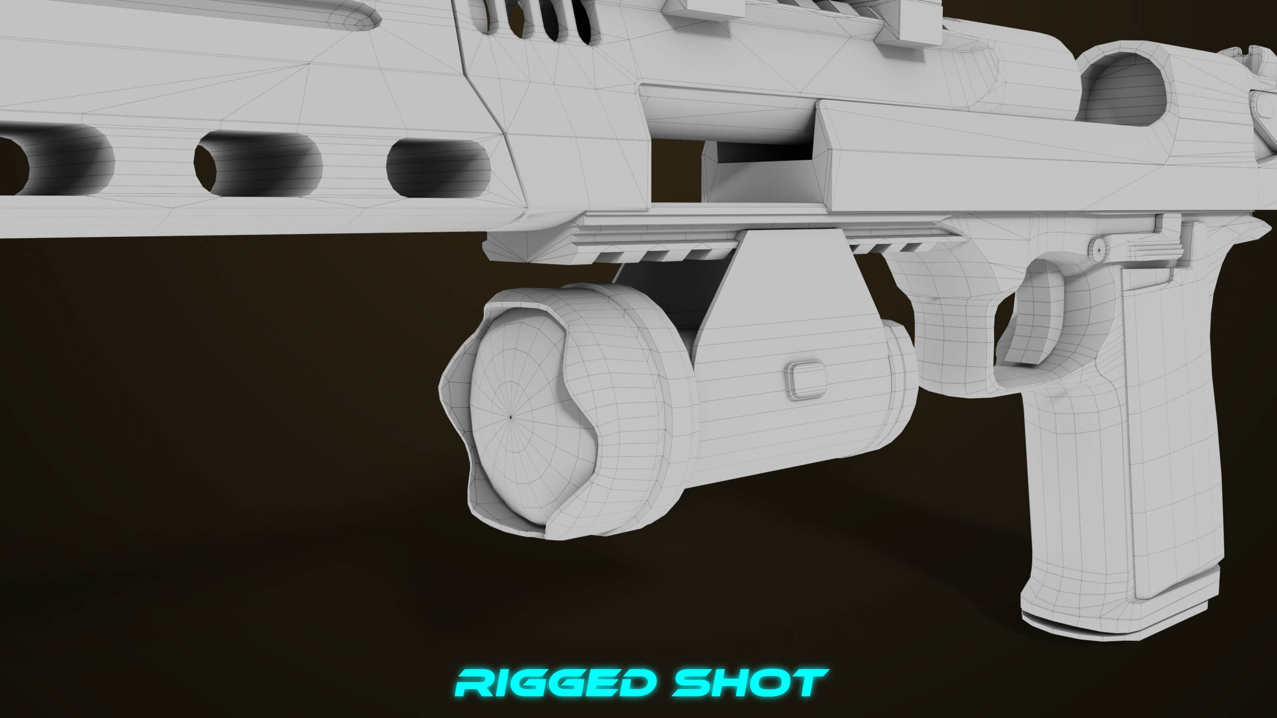 Pistol 10 Gold Generic All PBR UE Textures - 3D Model by Eight Vertex