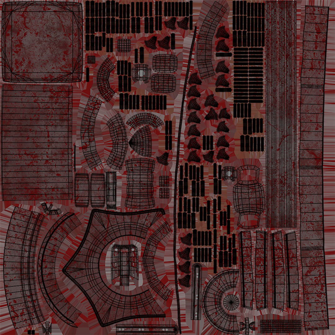 Resident Evil Hammer Blood Version All PBR Unity UE Textures - 3D Model ...