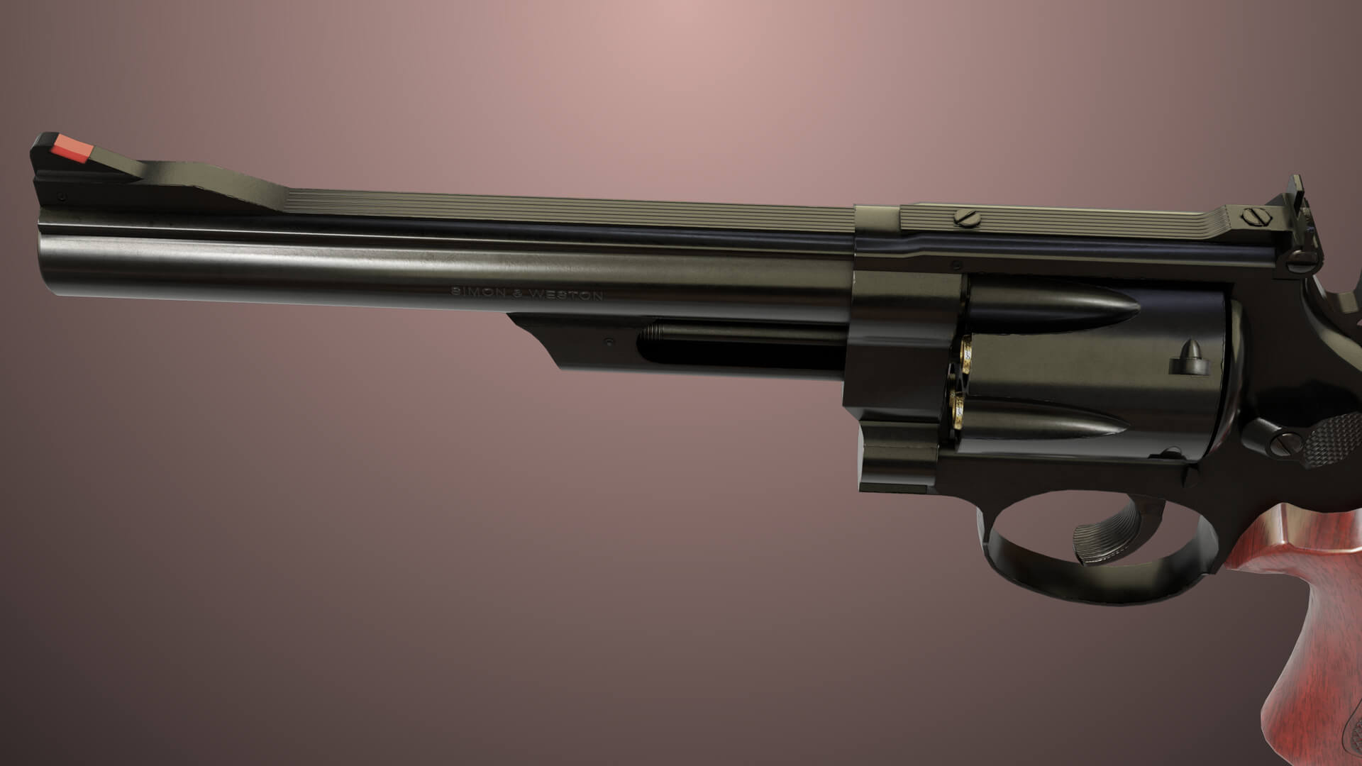 Revolver 01 M29 All PBR Unity UE Textures - 3D Model by Eight Vertex